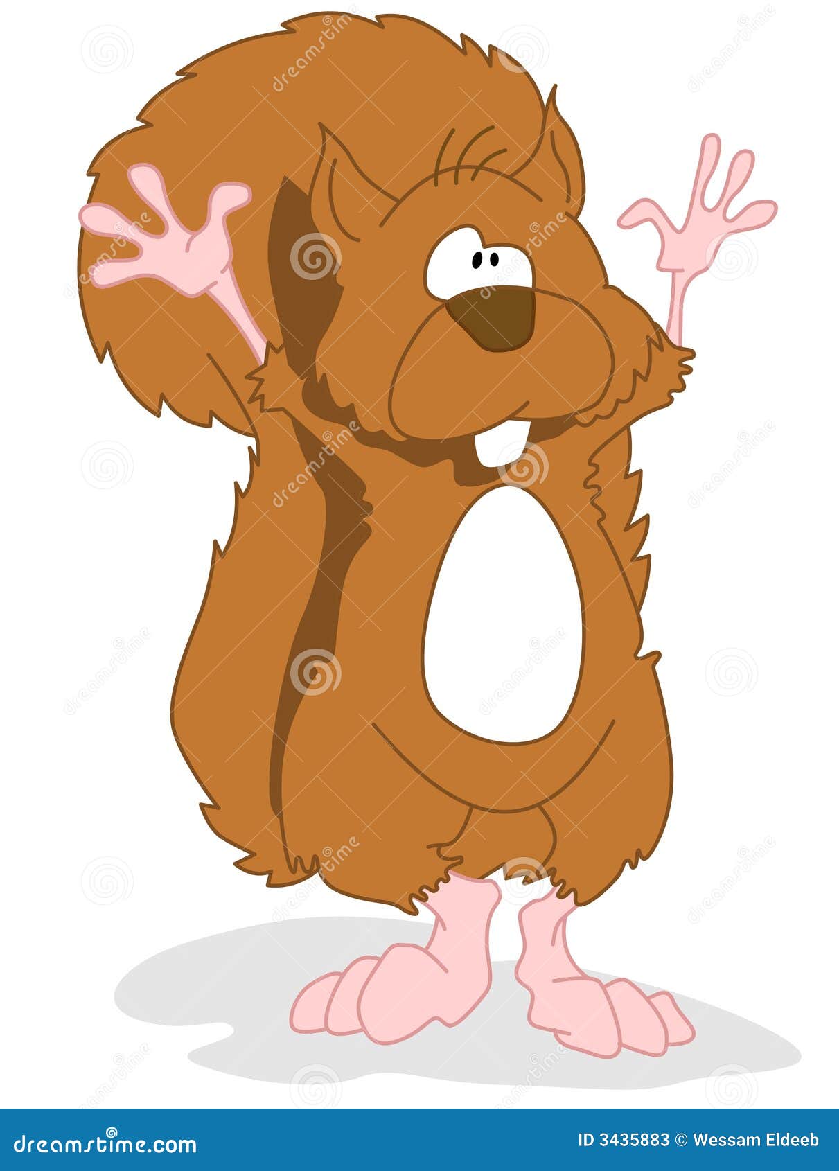 Scared Squirrel Royalty-Free Cartoon | CartoonDealer.com #60817313