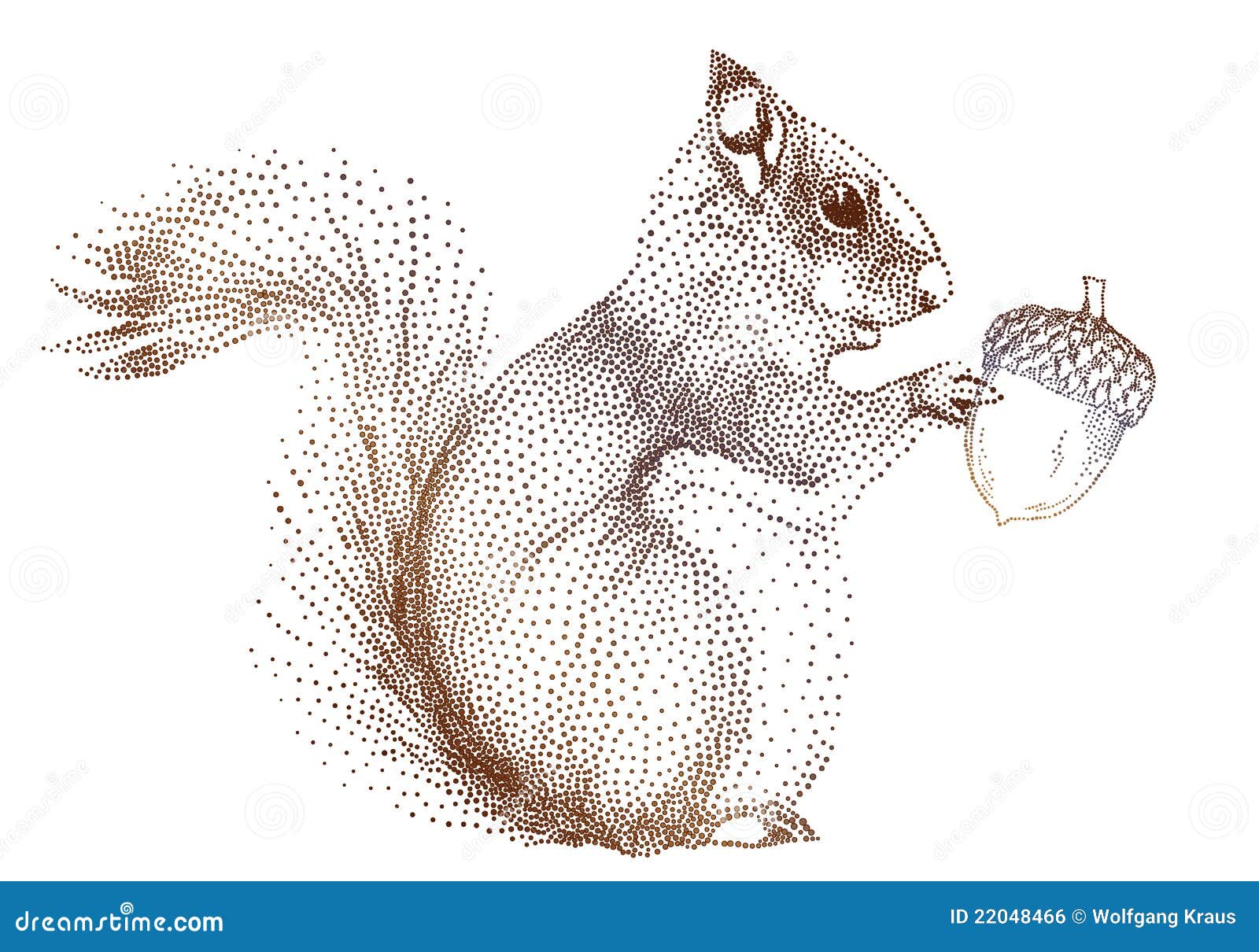 Acorn. Vector Illustration Of Acorns With Oak Leaves. Continuous One ...