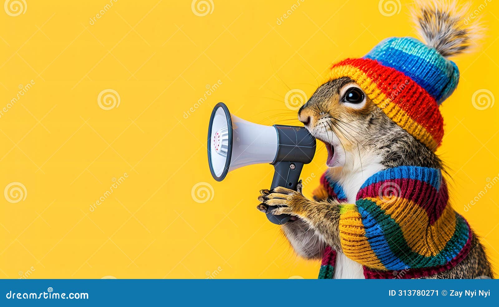 Squirrel Warning Sign Royalty-Free Stock Photography | CartoonDealer ...