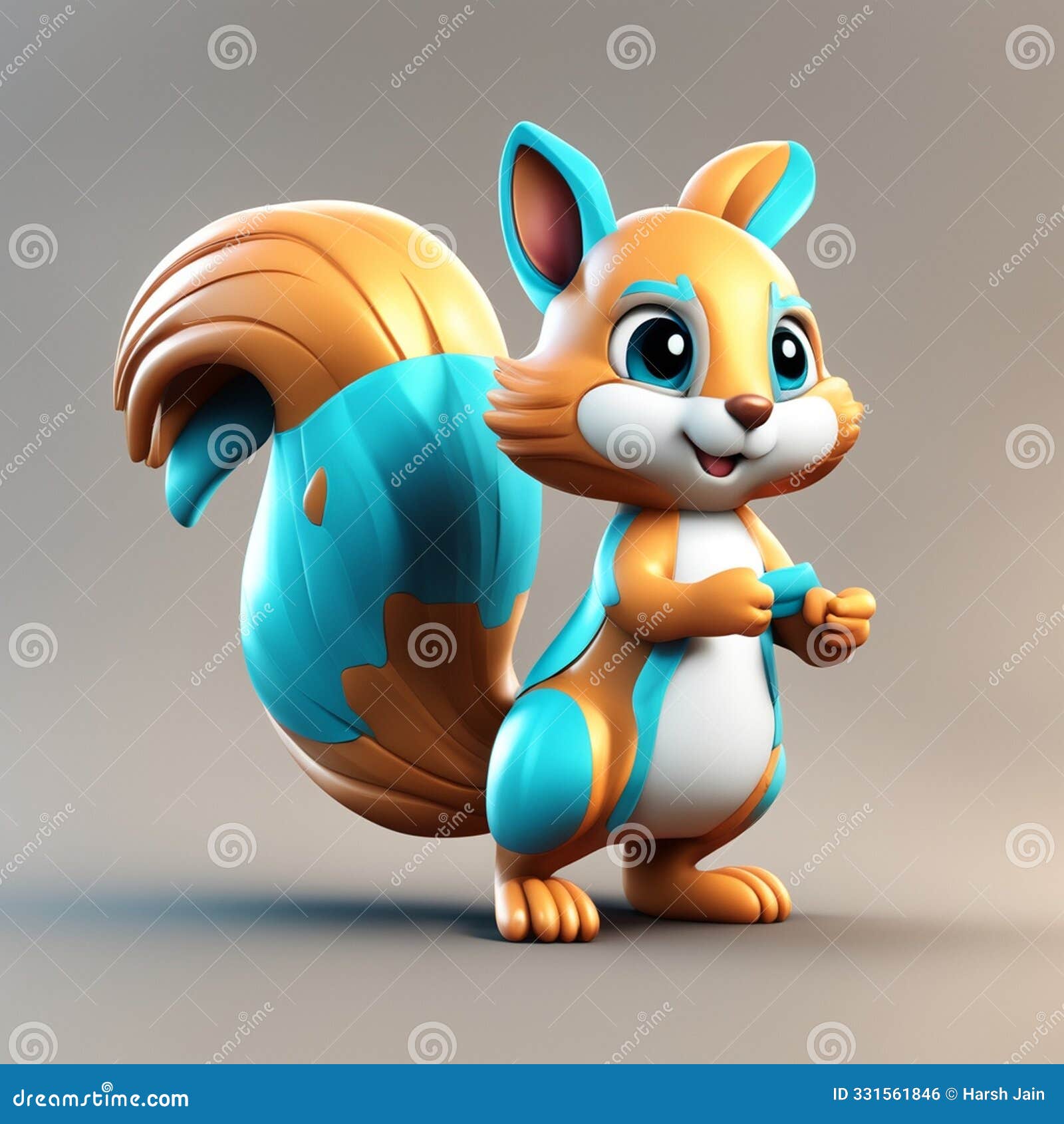 Squirrel Cartoon Vector Icon Illustrations Stock Illustration ...