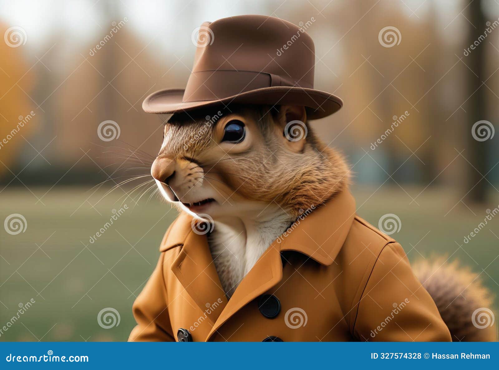 The Squirrel Detective in Stunning Stock Illustration - Illustration of ...