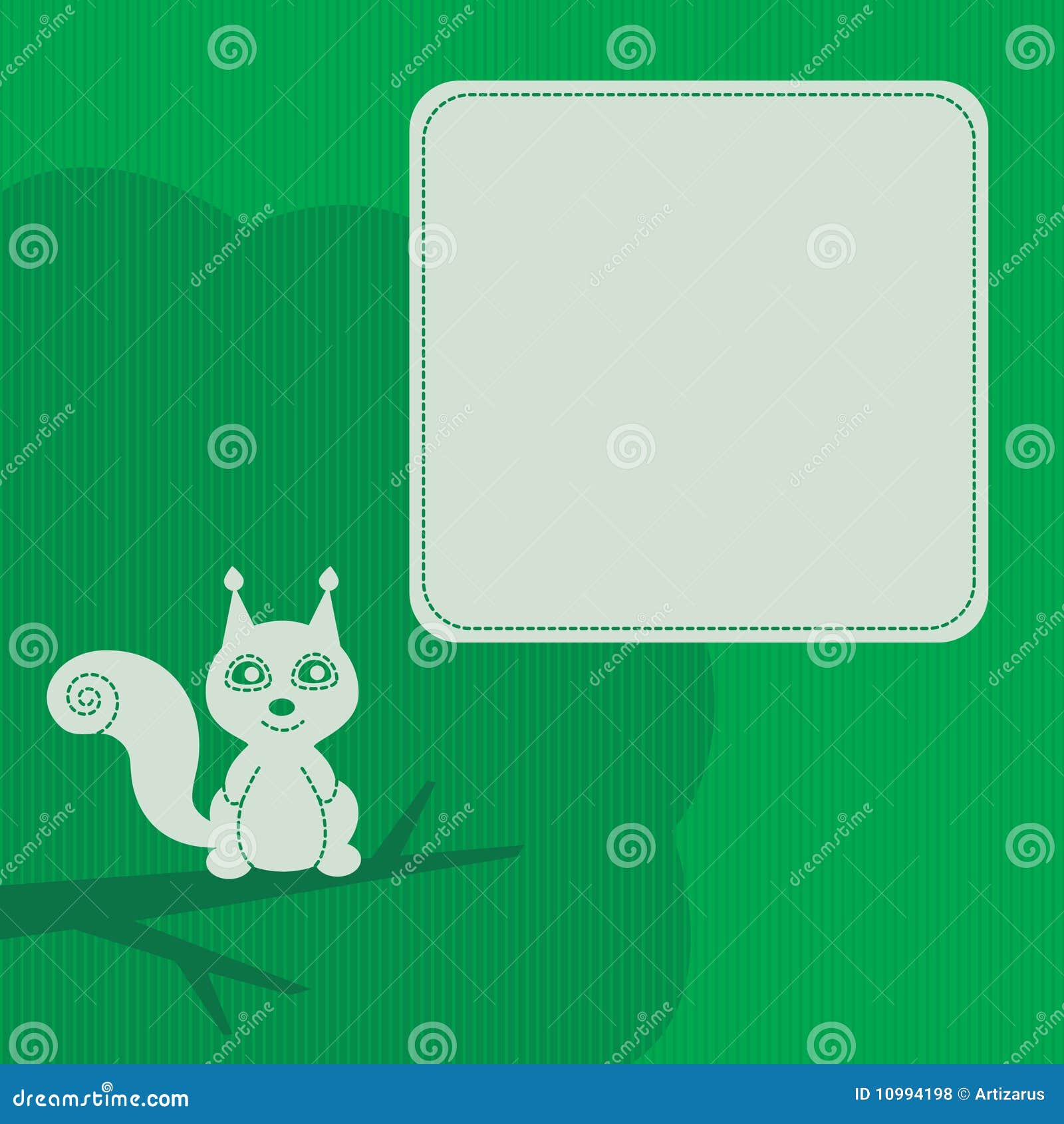 Squirrel frame stock vector. Illustration of vertical - 10994198