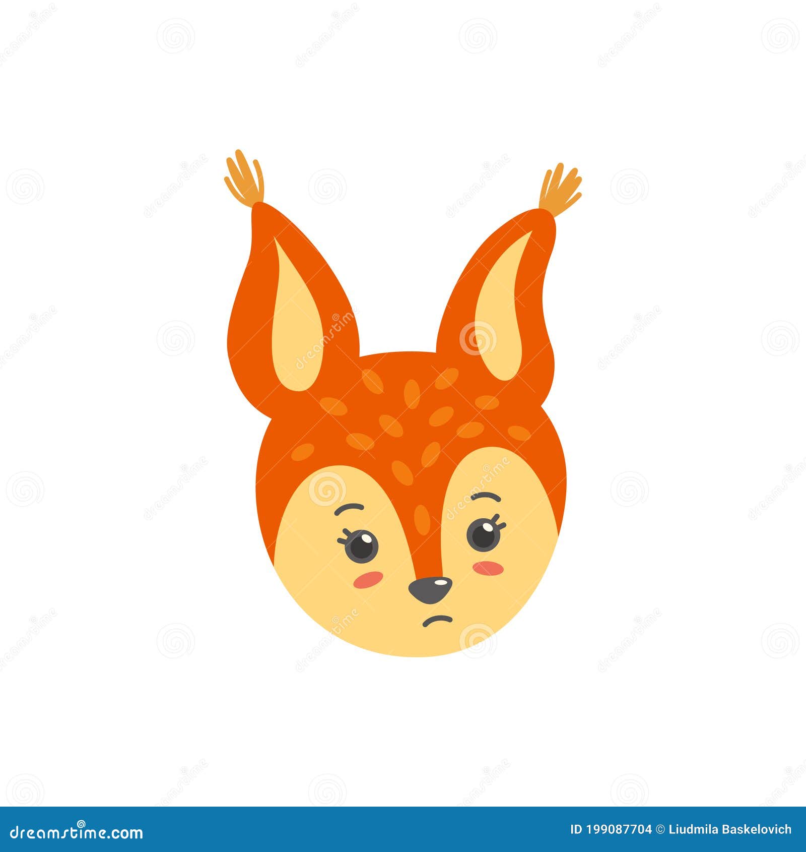 Squirrel Head As Emoji. Unhappy Emoticon. Vector Illustration of ... Squirrel Head As Emoji. Unhappy Emoticon. Vector Illustration of ...