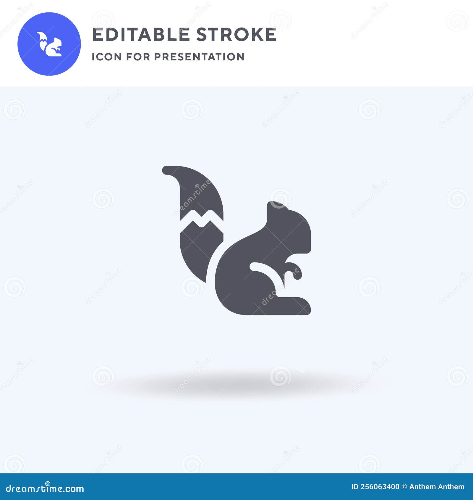 Squirrel Icon Vector, Filled Flat Sign, Solid Pictogram Isolated on ...