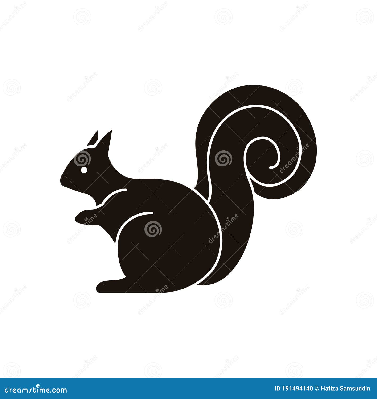 Squirrel Icon. Vector Illustration Decorative Design Stock Vector ...