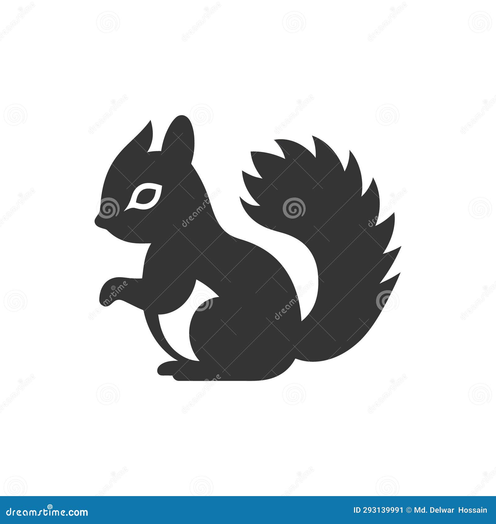 Squirrel icon stock vector. Illustration of hoarding - 293139991