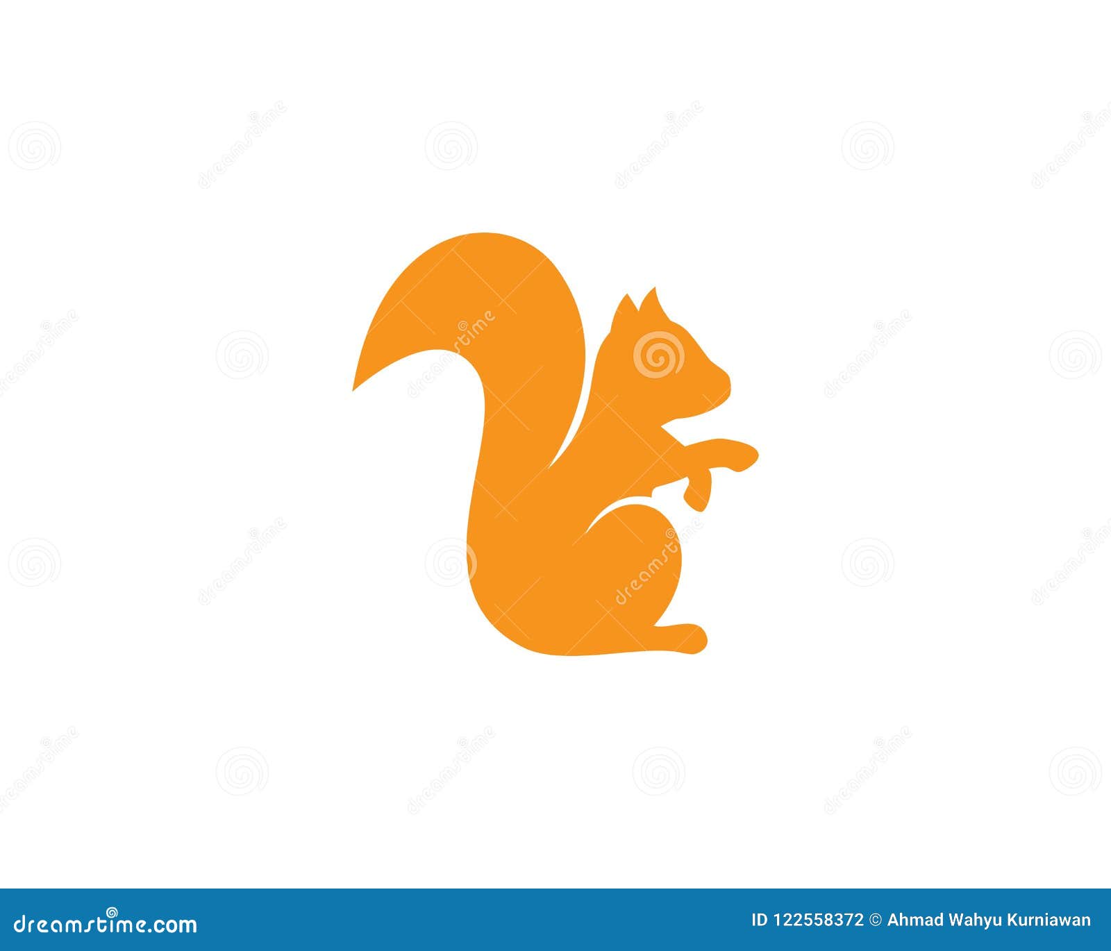 Squirrel logo stock vector. Illustration of creative - 122558372