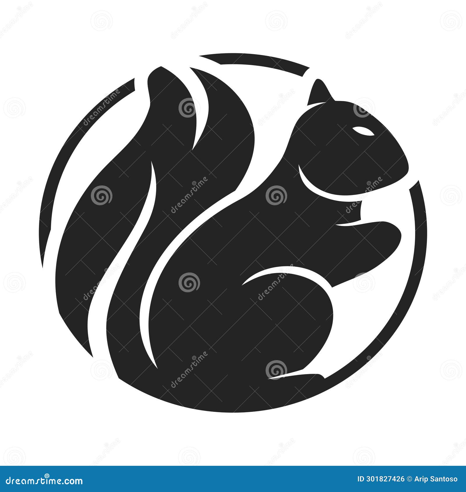 Squirrel Logo Template Isolated. Brand Identity. Icon Abstract Vector ...