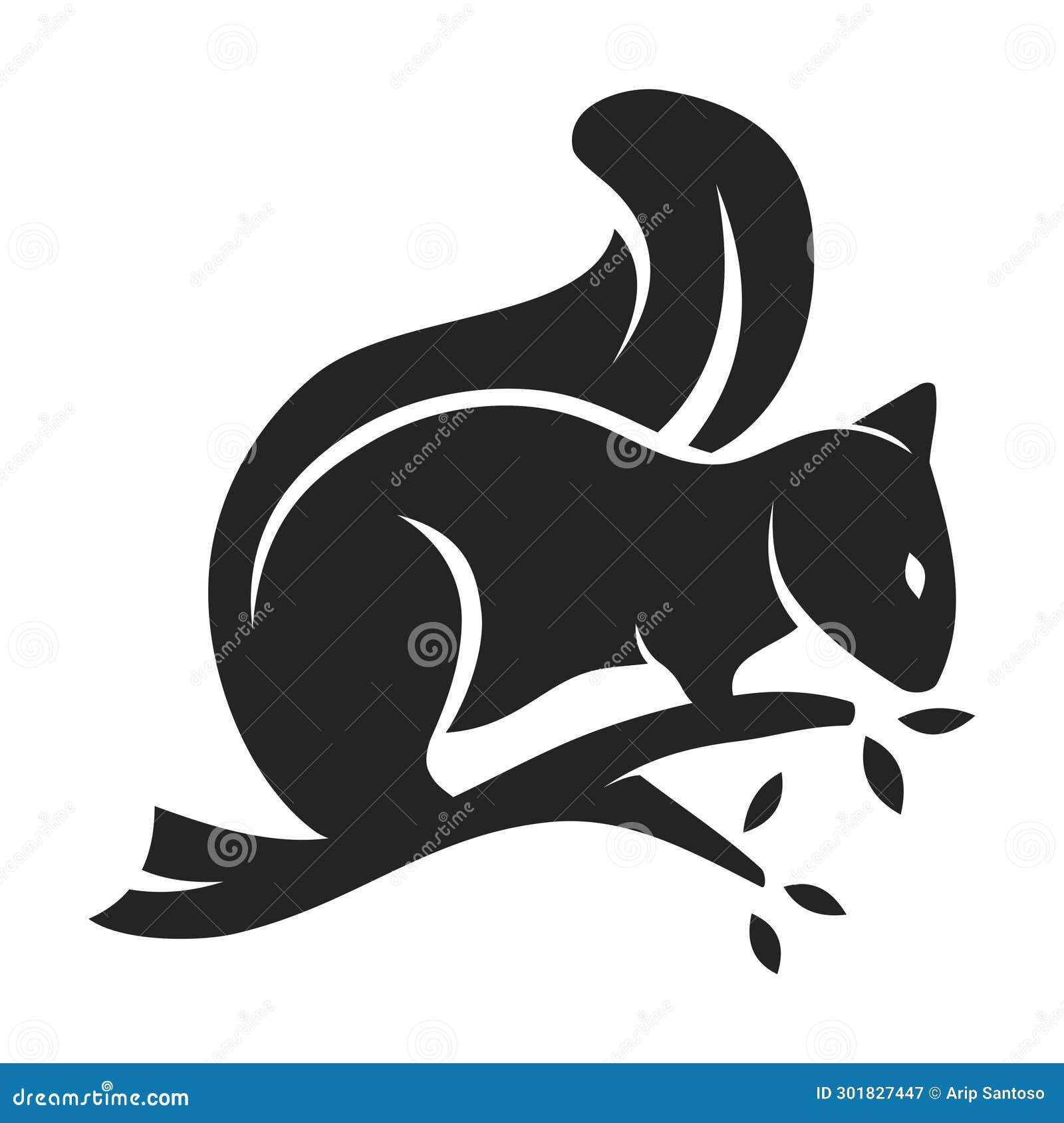 Squirrel Logo Template Isolated. Brand Identity. Icon Abstract Vector ...
