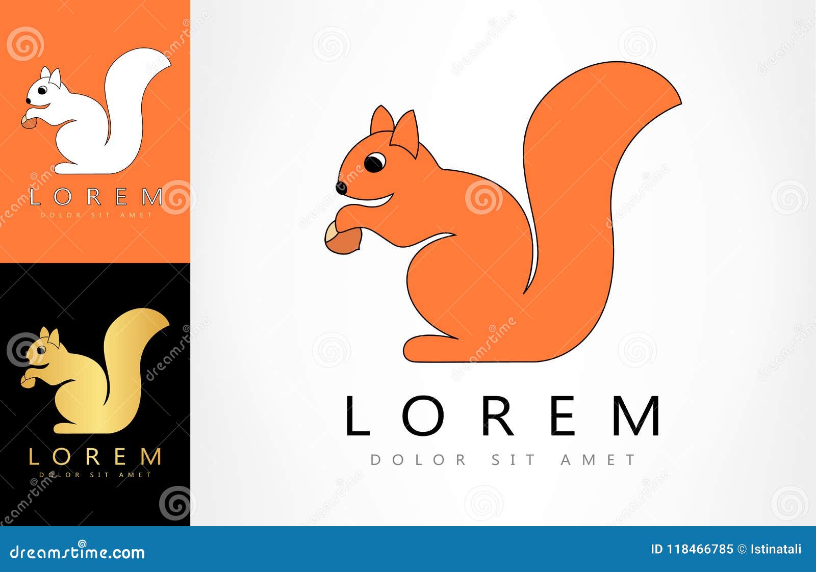 Squirrel logo vector stock vector. Illustration of wildlife - 118466785