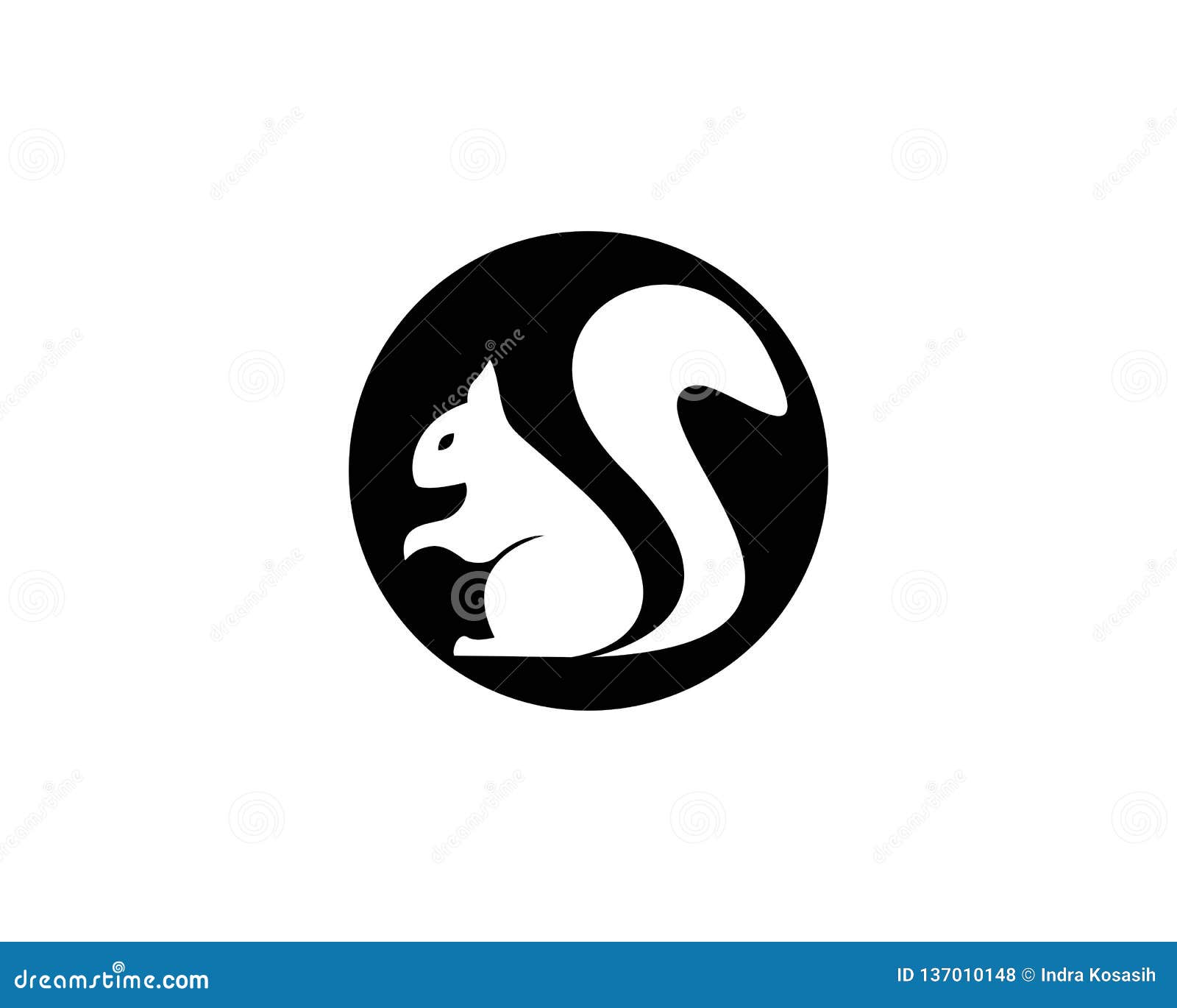Squirrel logo vector stock vector. Illustration of background - 137010148