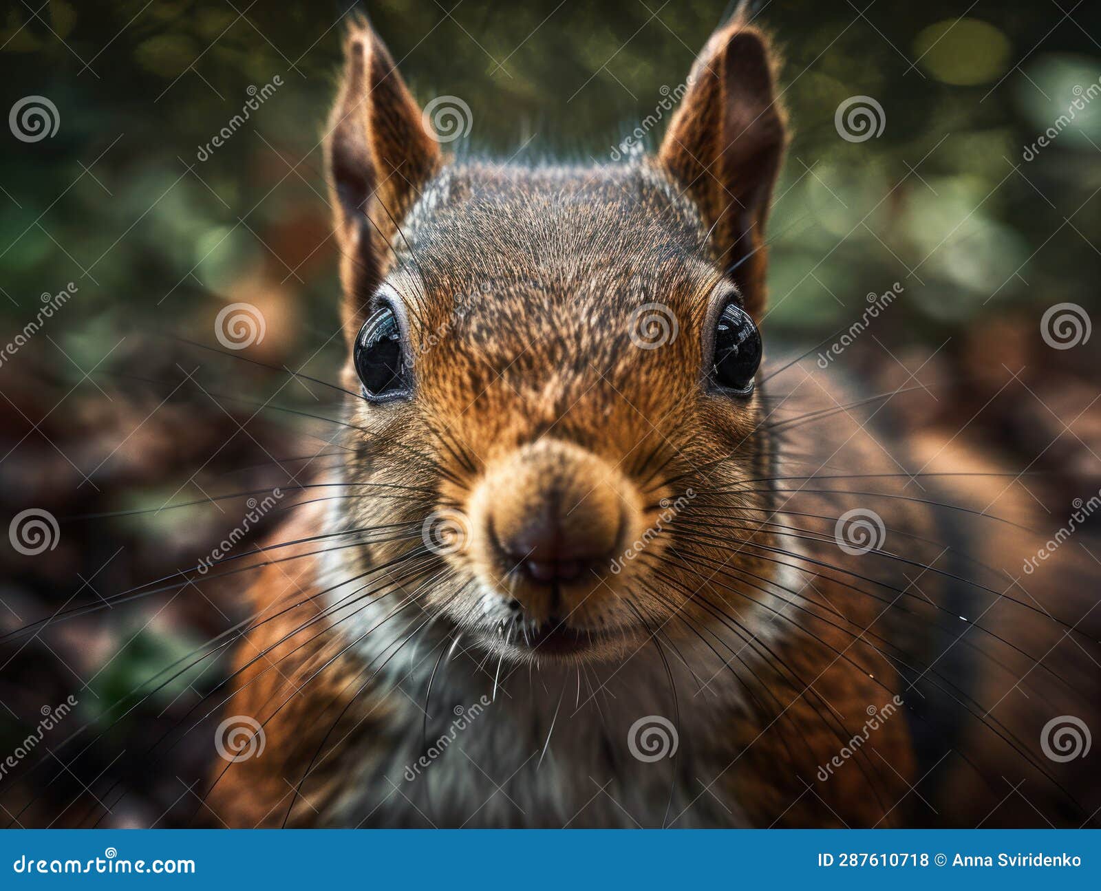 Squirrel Portrait Created with Generative AI Technology Stock Photo ...