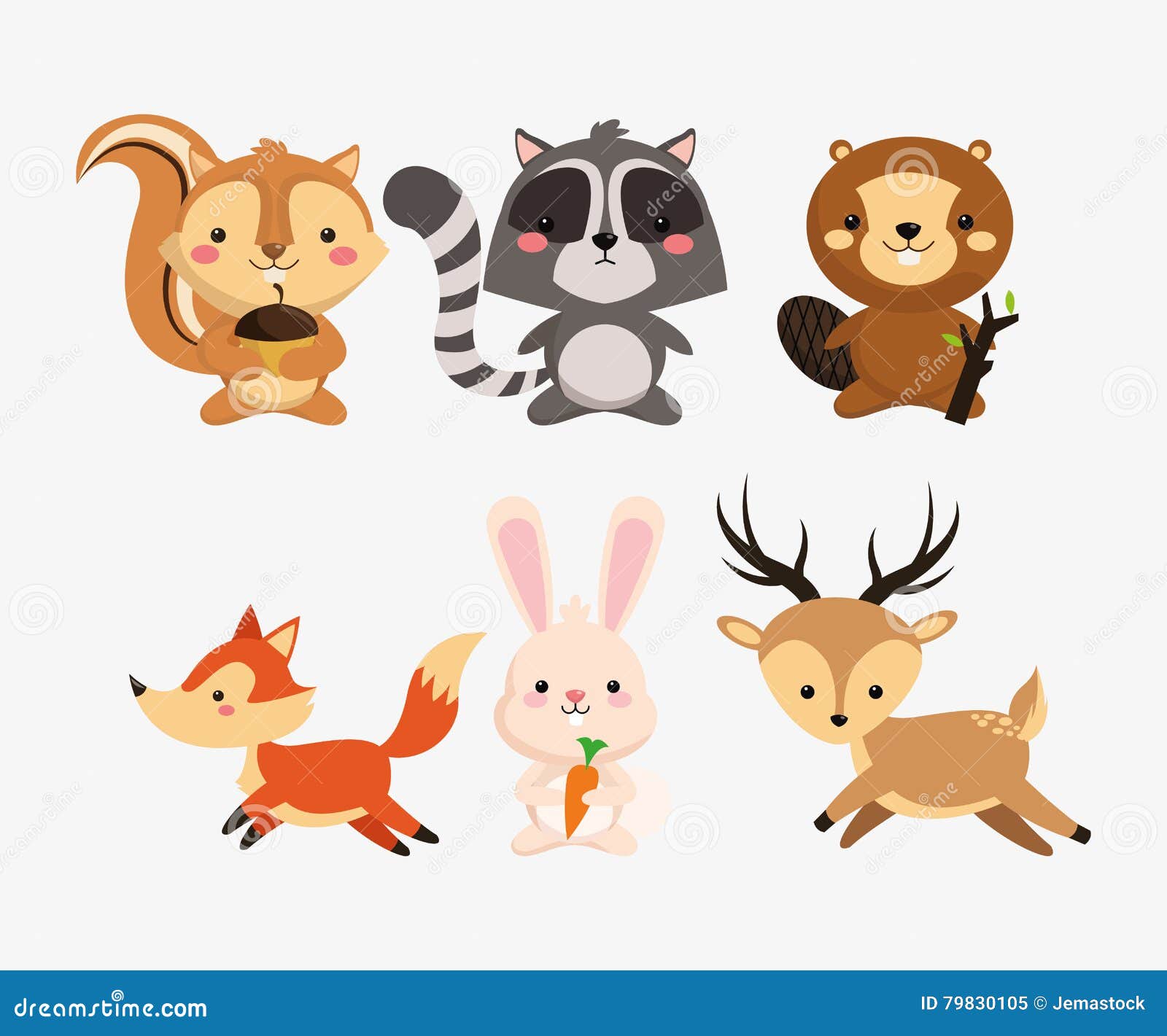 Squirrel Raccoon Beaver Fox Rabbit Reindeeer Skunk Bear Wolf Ico ...