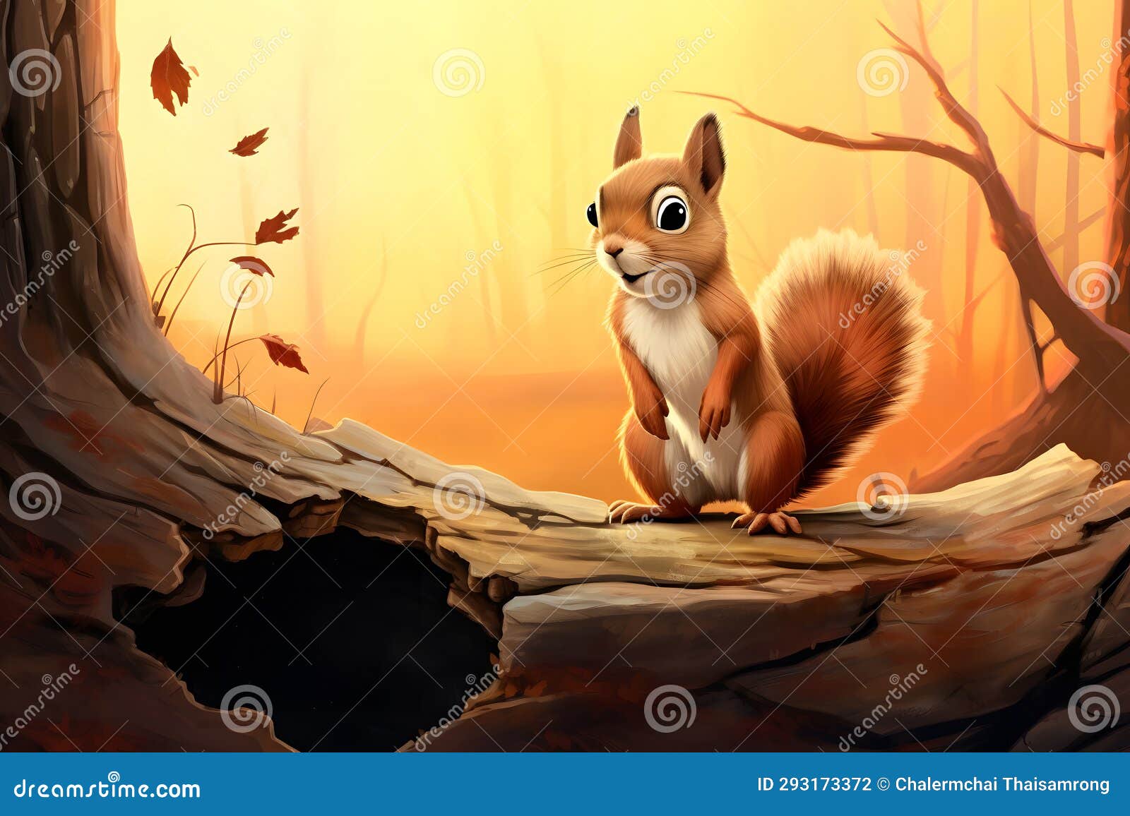 Red Squirrel, Front View Of Sciurus Vulgaris, Isolated On White ...