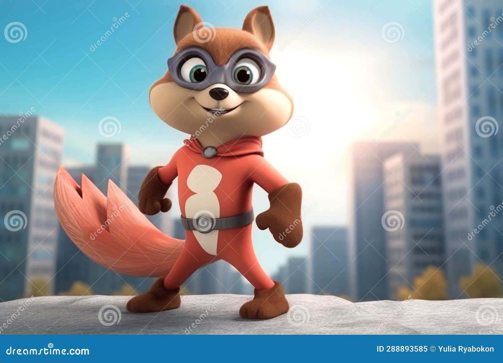 Squirrel Superhero. Generate Ai Stock Illustration - Illustration of ...