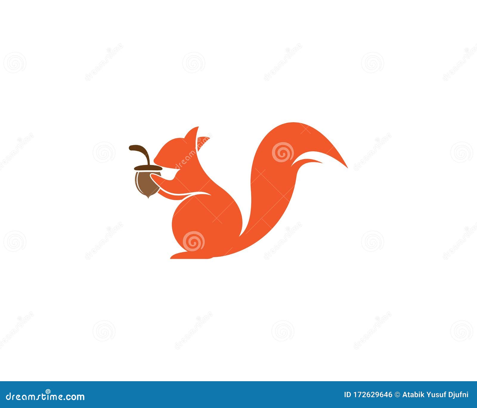 Squirrel vector icon stock vector. Illustration of graphic - 172629646