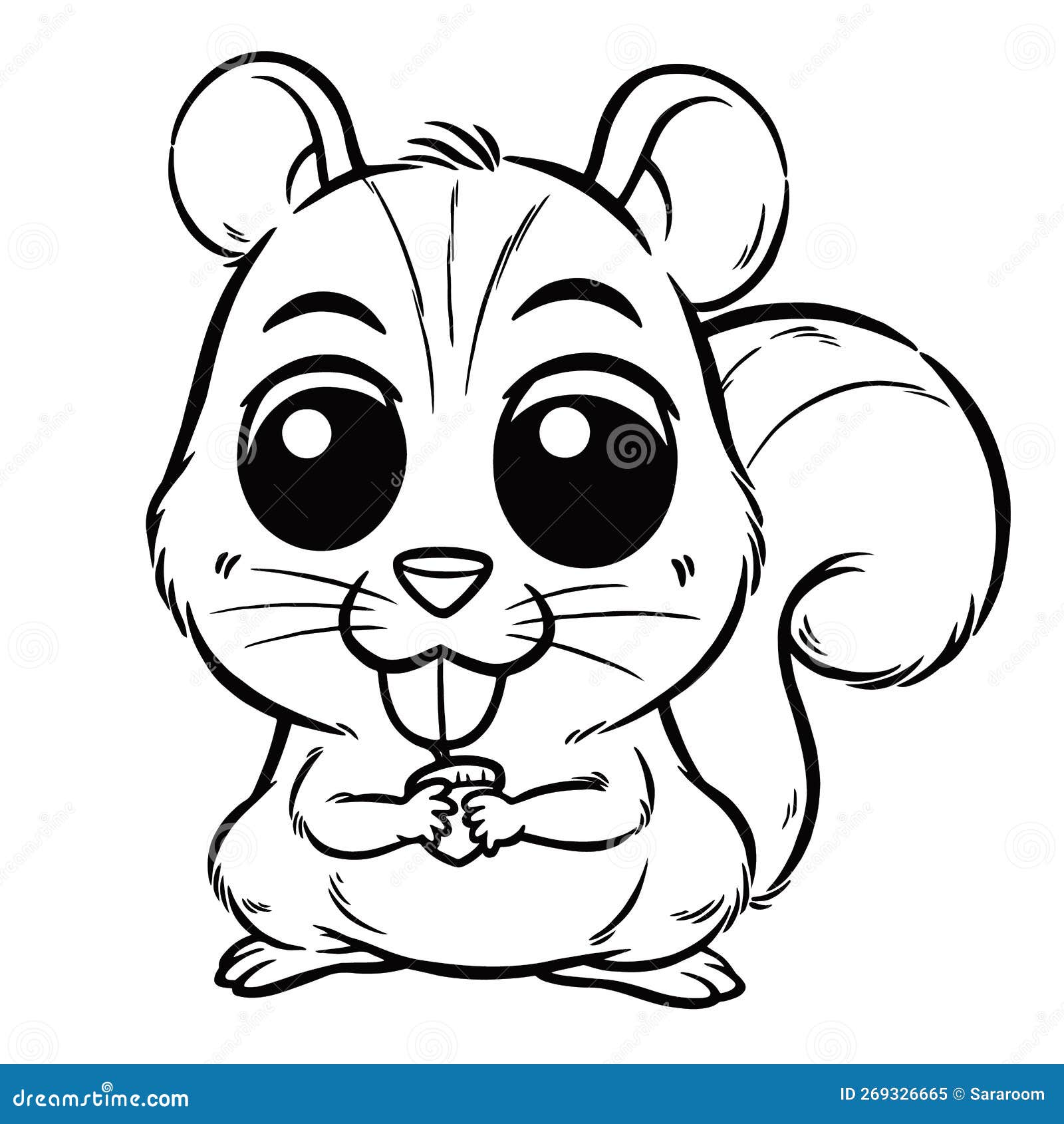 Squirrel stock vector. Illustration of isolated, wildlife - 269326665