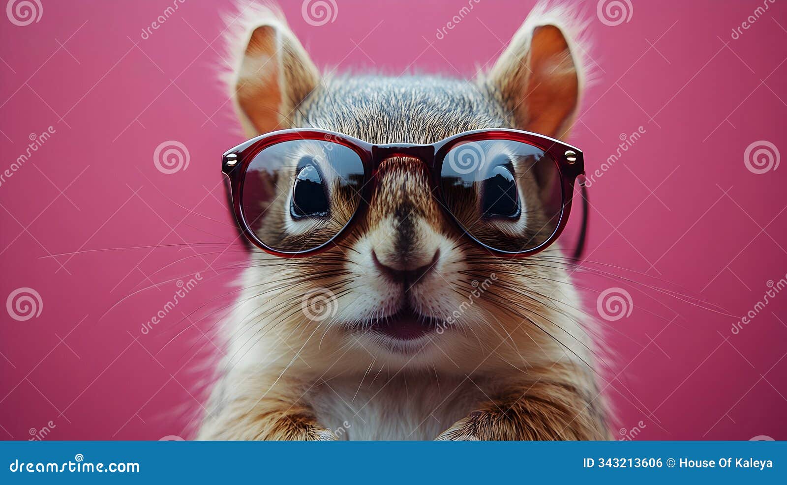 Squirrel Wearing Glasses Illustration Stock Illustration - Illustration ...