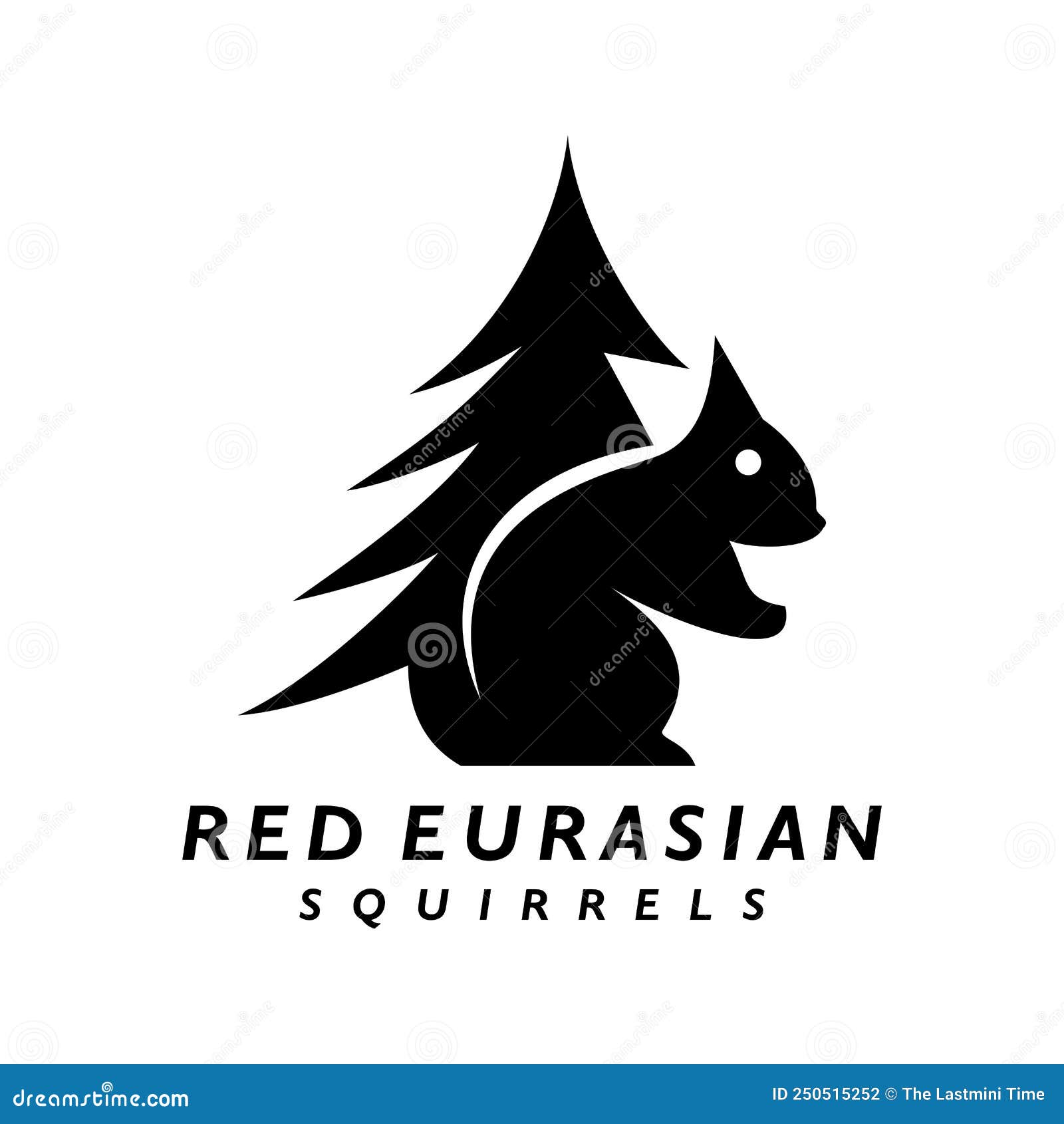 SQUIRRELS RED EURASIAN LOGO DESIGNS Stock Vector - Illustration of summer, animal: 250515252
