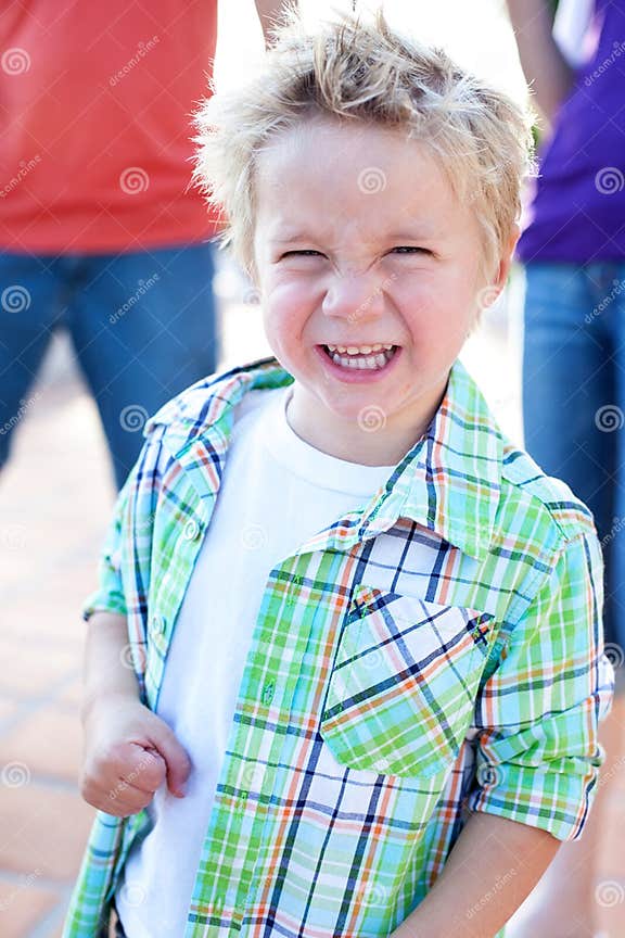 Squishy Face stock photo. Image of youth, nose, blond - 26316468