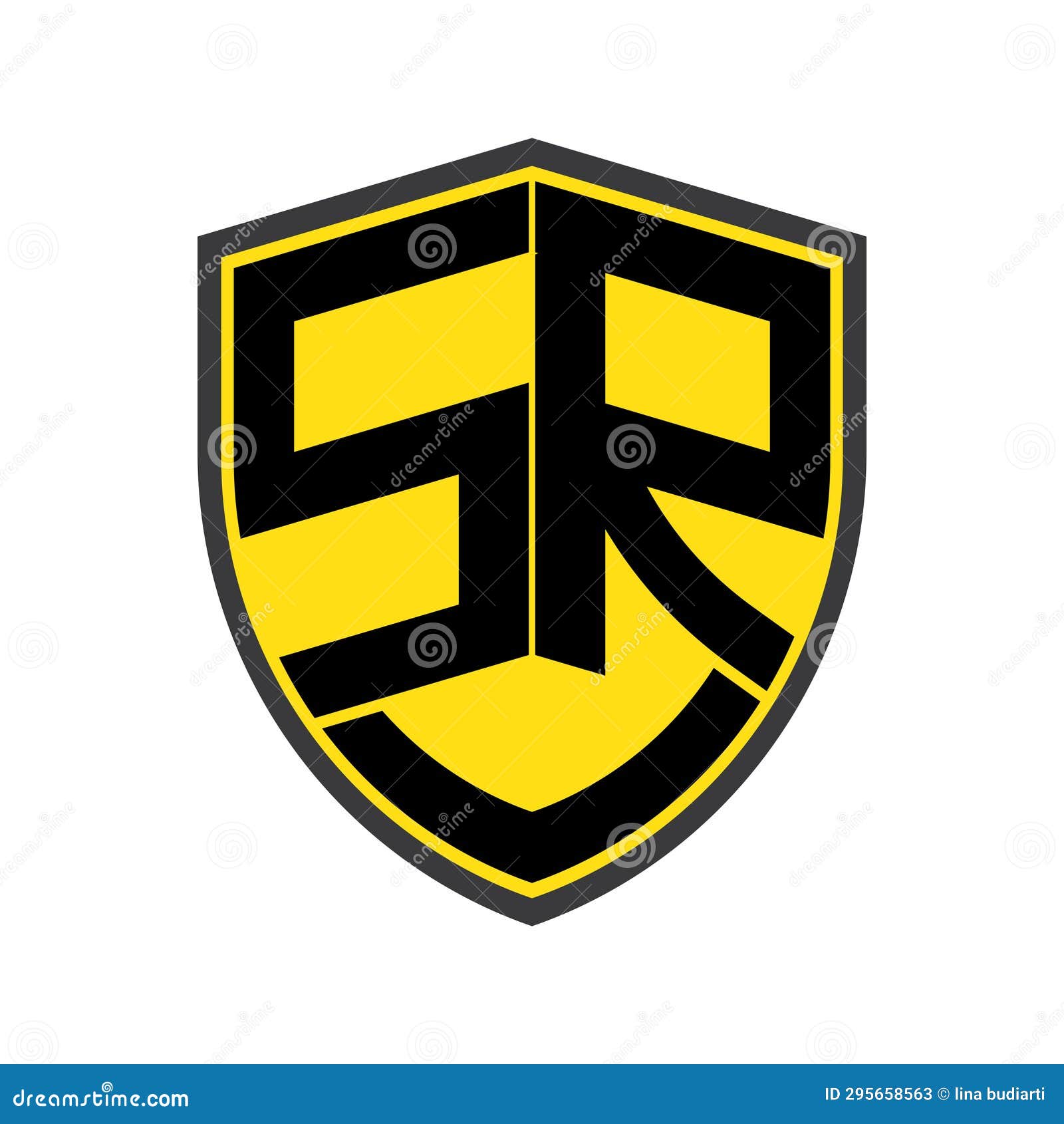 SR letter logo stock vector. Illustration of letter - 295658563