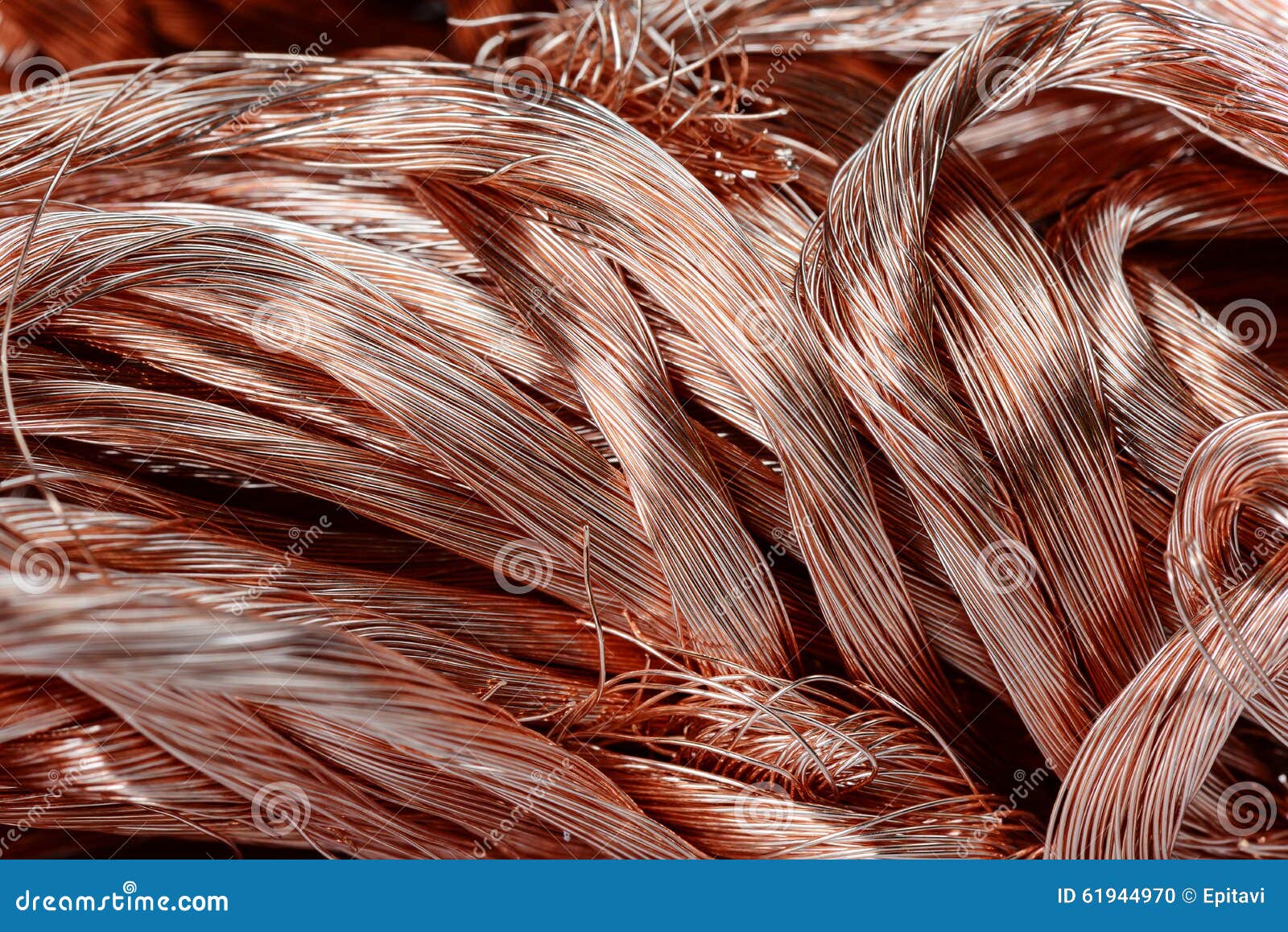 Srap-metal copper wire stock photo. Image of secondary - 61944970