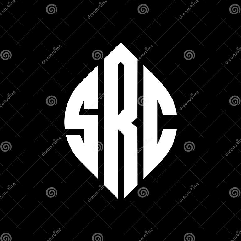 SRC Circle Letter Logo Design with Circle and Ellipse Shape. SRC ...