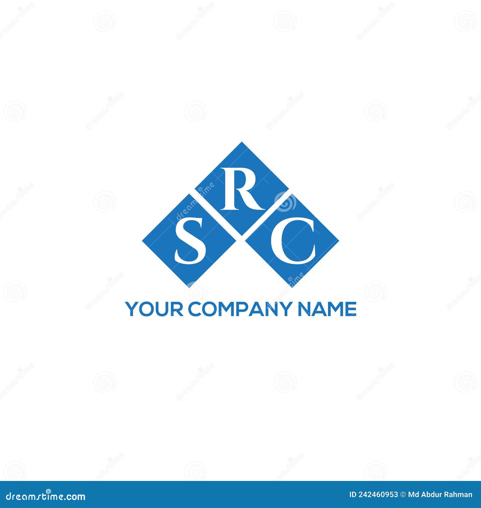 SRC Letter Logo Design on White Background. SRC Creative Initials ...