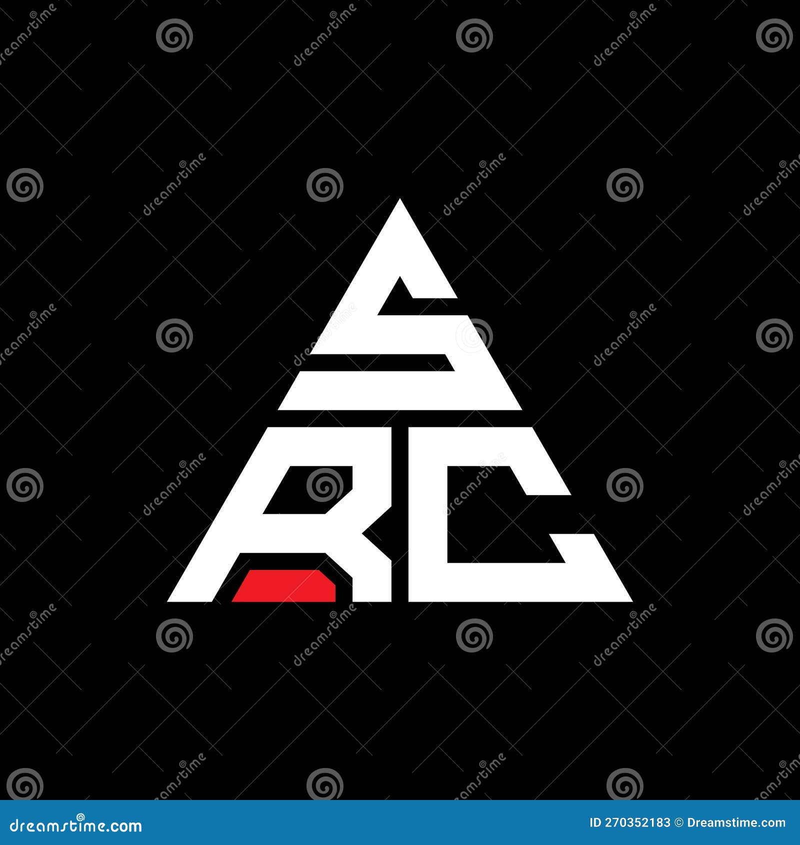 SRC Triangle Letter Logo Design With Triangle Shape. SRC Triangle Logo ...