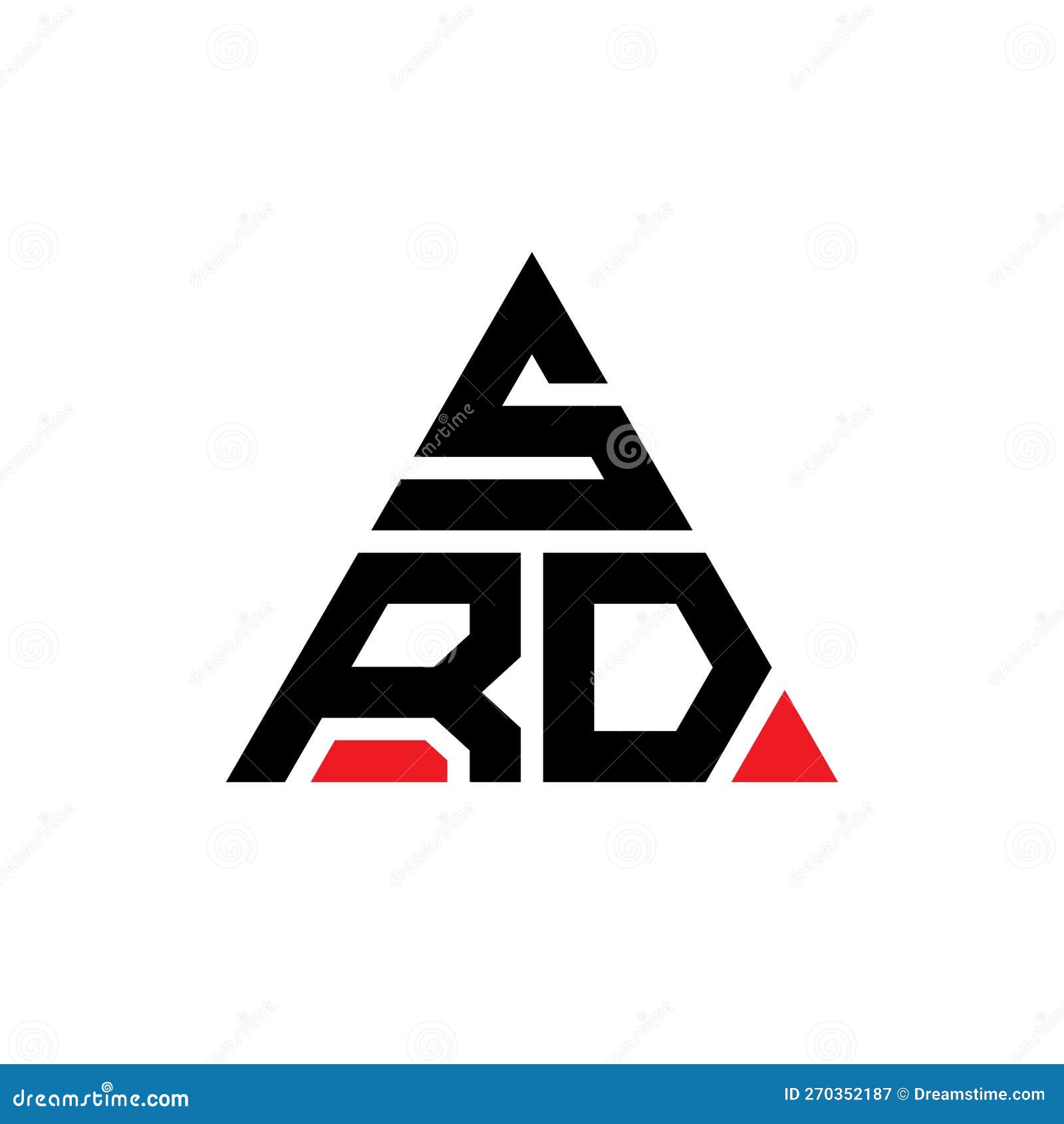 SRD Triangle Letter Logo Design with Triangle Shape. SRD Triangle Logo ...