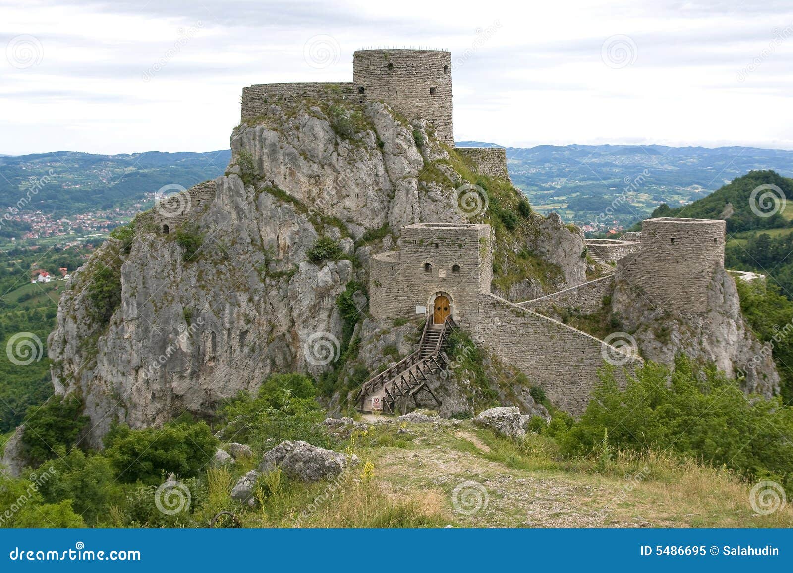 Srebrenik fortress stock image. Image of rocks, architecture - 5486695