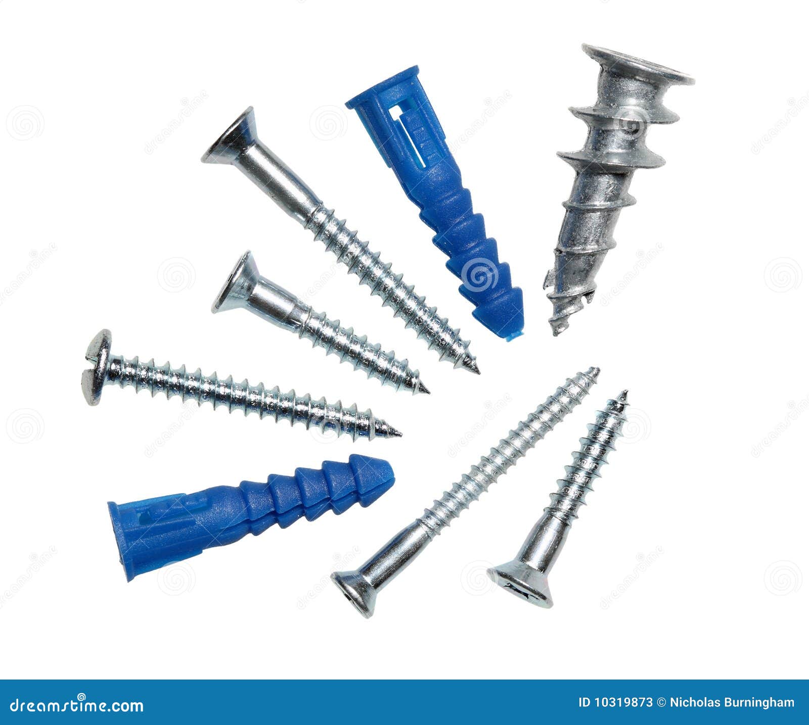 Srews y anclas ilustración del vector. Ilustración de azul - 10319873