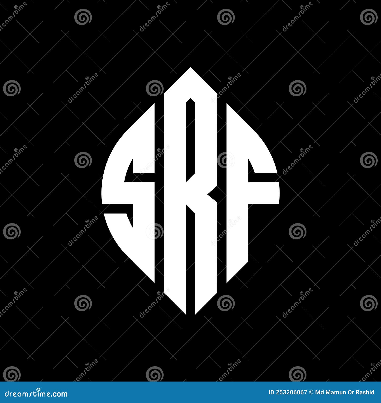 SRF Circle Letter Logo Design with Circle and Ellipse Shape. SRF ...
