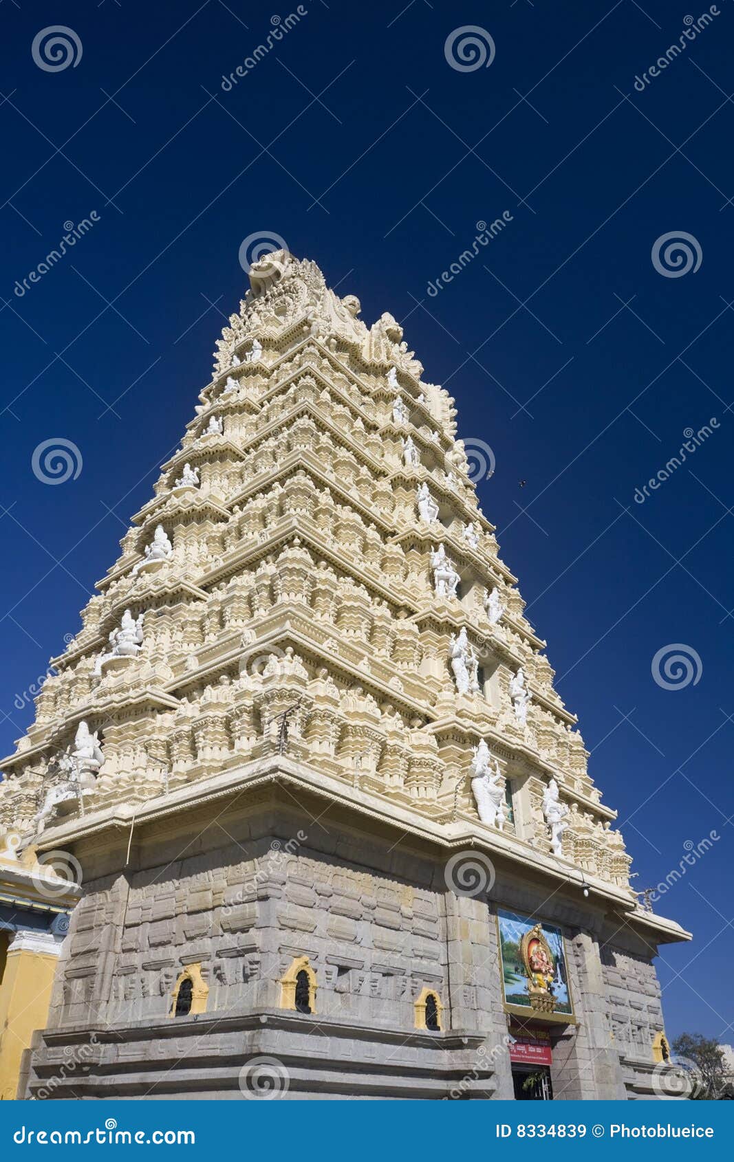 Sri Chamundeshwari Temple on Chamundi Hill in Stock Image - Image of ...