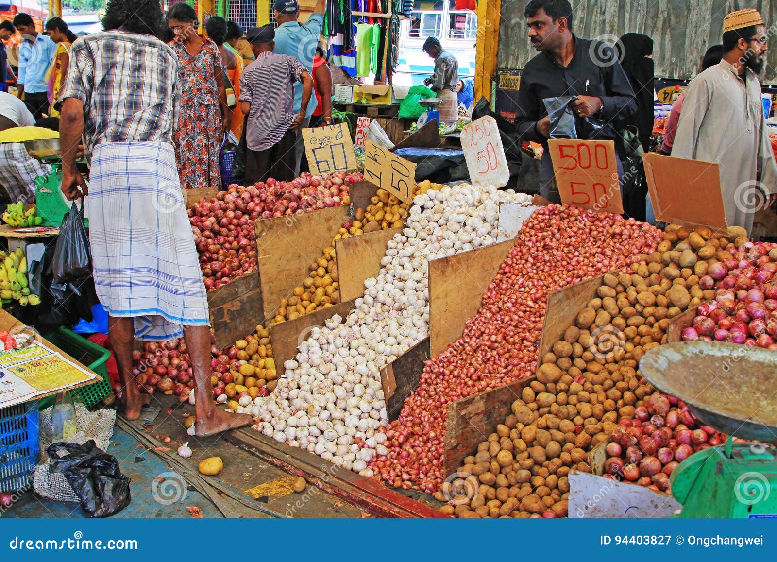 Sri Lanka basar redaktionell arkivbild. Bild av grönsak - 94403827