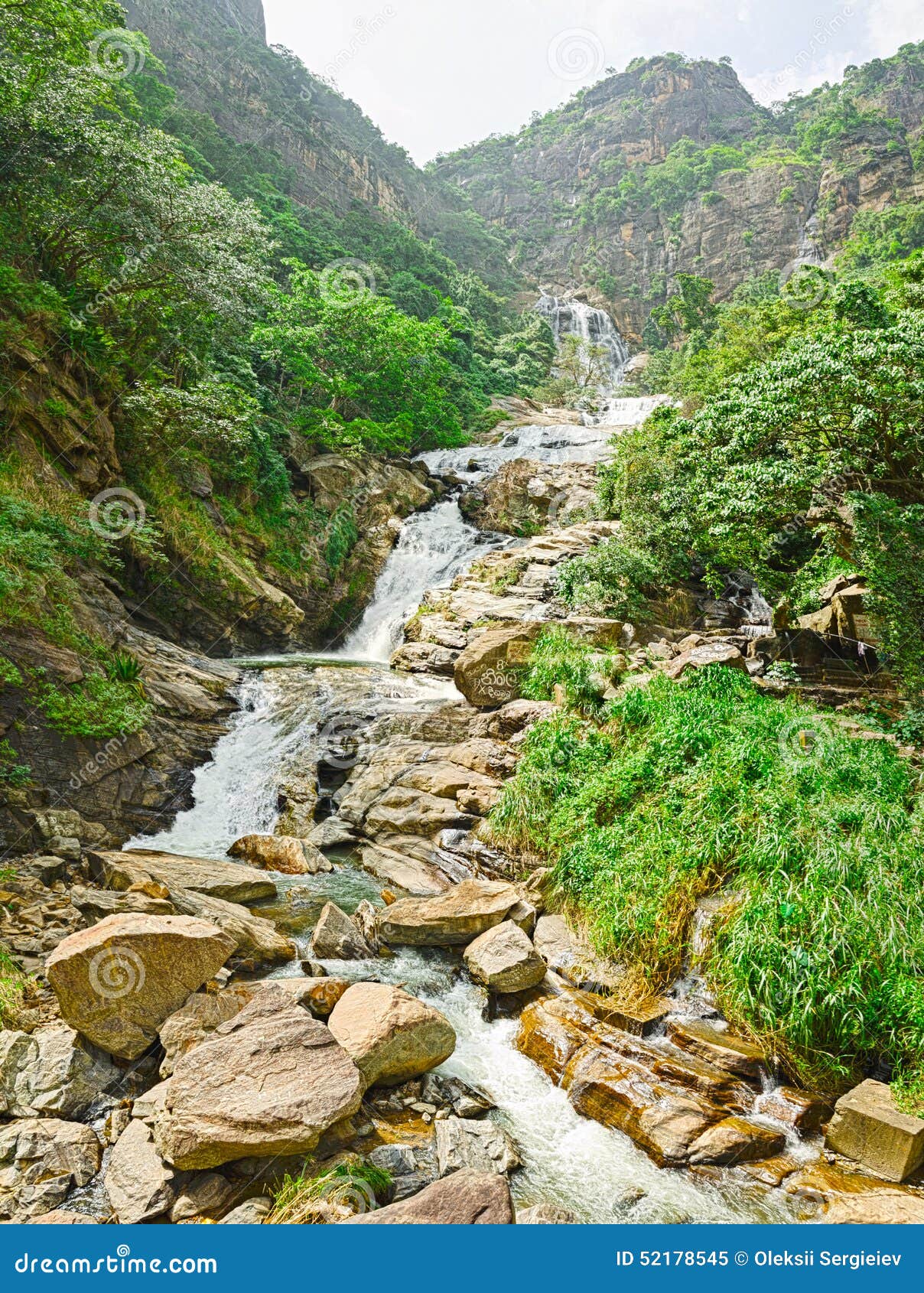 Sri Lanka, Cascade D'Ella - De Rawana Image stock - Image du circuler ...