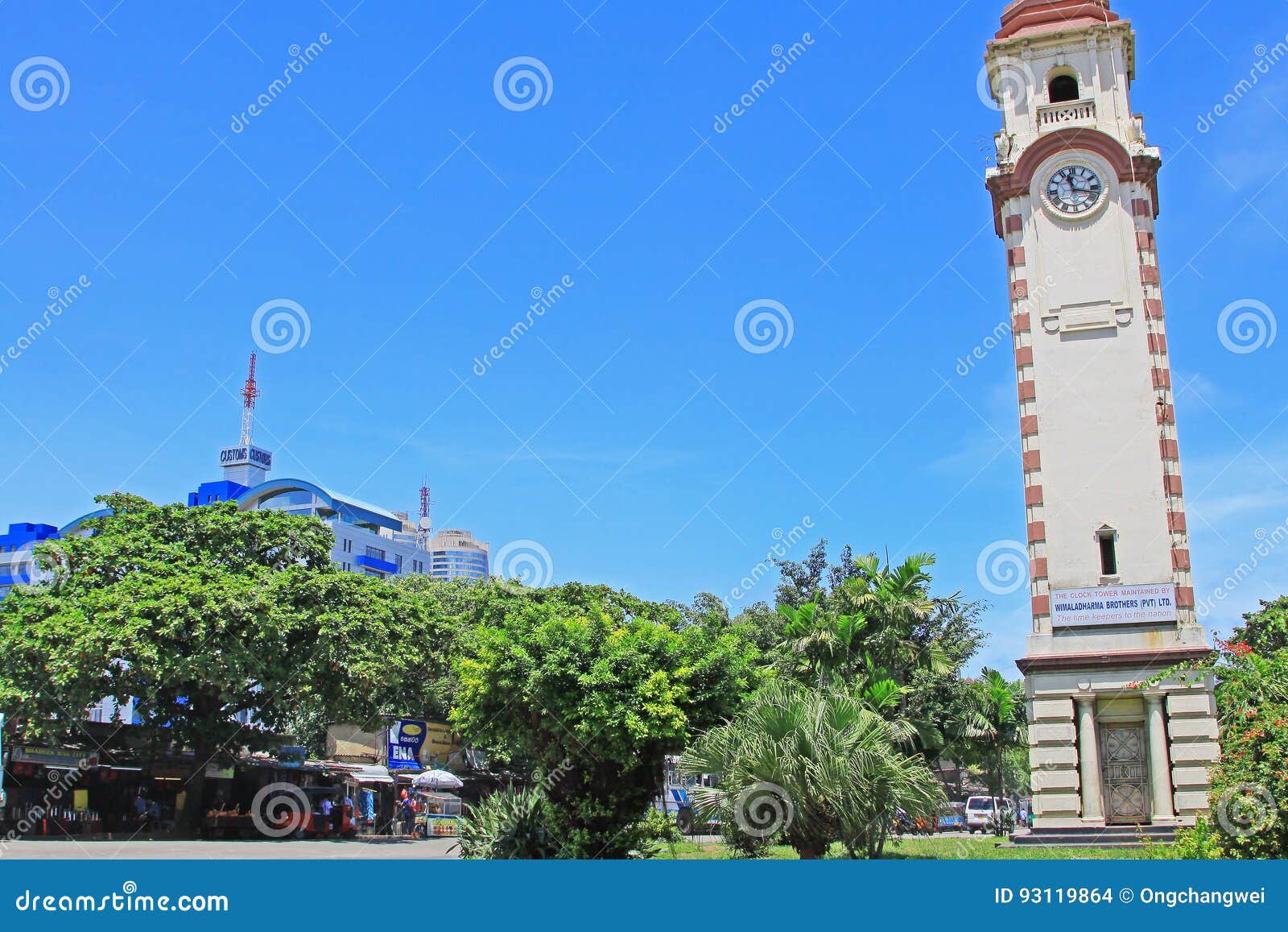 Sri Lanka Colombo History Clock Tower Imagen de archivo editorial ...