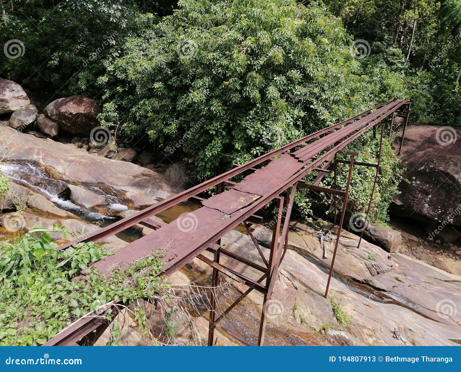 Sri Lanka is a Dilapidated Iron Bridge Stock Image - Image of lanka ...