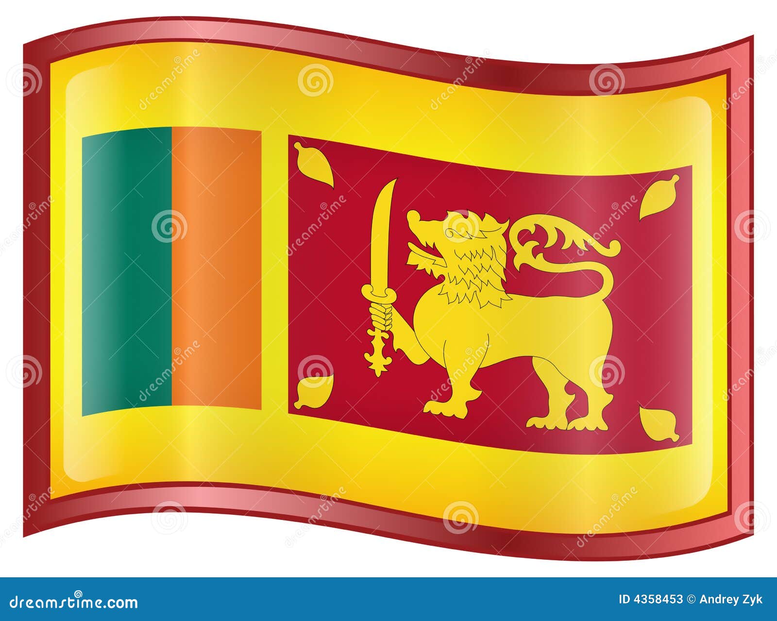 Sri Lanka Flag Waving Symbol Sri Lankan Royalty-Free Stock Photography ...