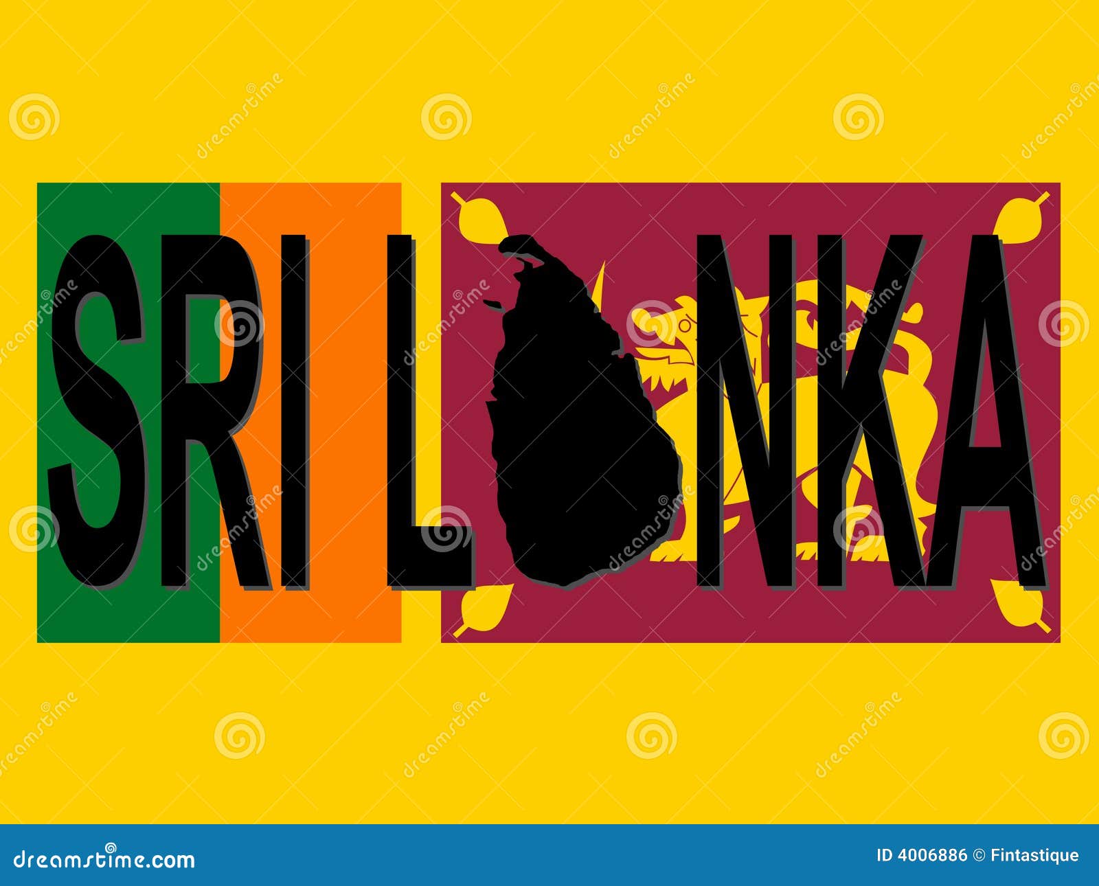 Sri Lanka text with map stock vector. Illustration of lankan - 4006886