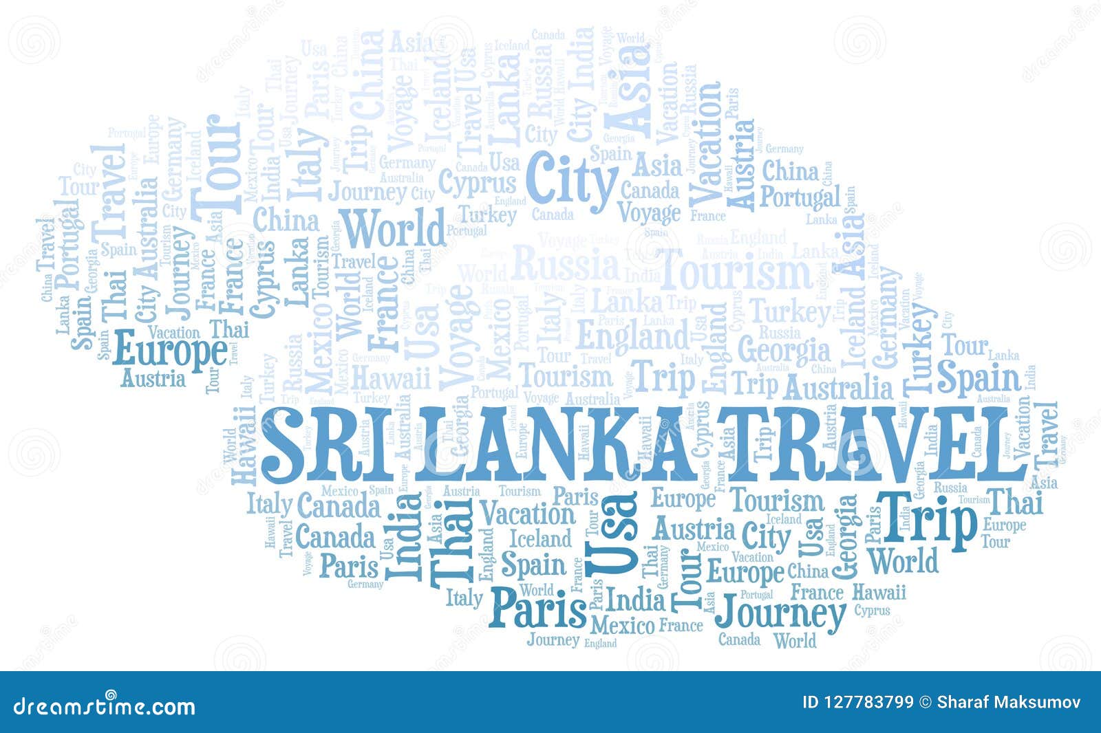 Sri Lanka Travel Symbols Icons Set Cartoon Vector | CartoonDealer.com ...