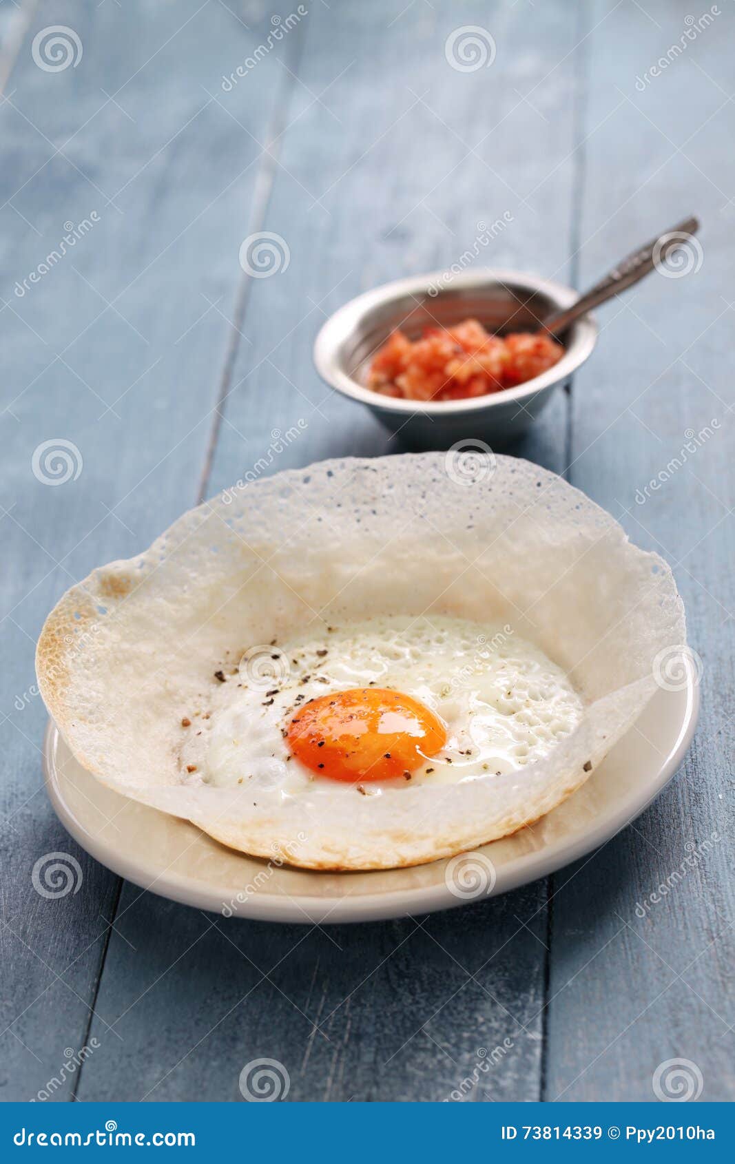 Sri lankan egg hopper stock image. Image of crispy, lankan - 73814339