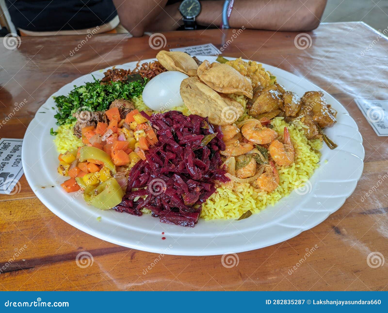 Sri Lankan Rice and Curry Traditional Rice Dish from Sri Lanka Stock ...