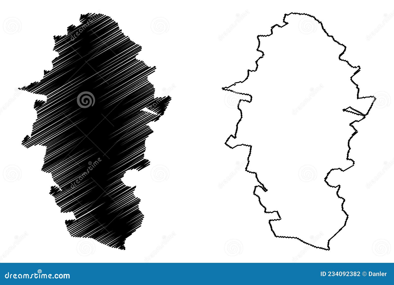 Sri Muktsar Sahib District Punjab State, Republic of India Map Vector ...