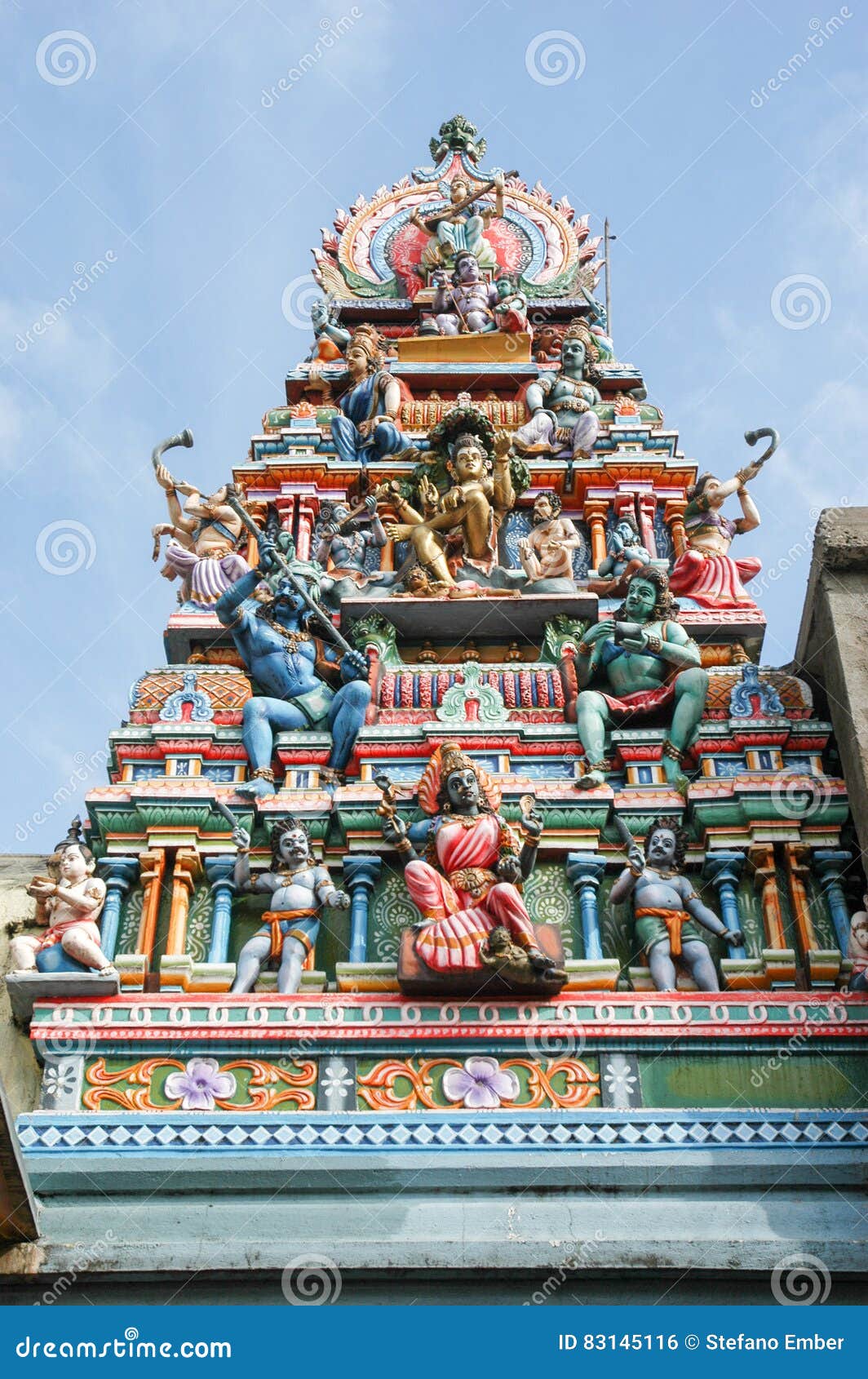 Sri Muthumariamman Kovil Hindu Temple at Matale Stock Photo - Image of ...