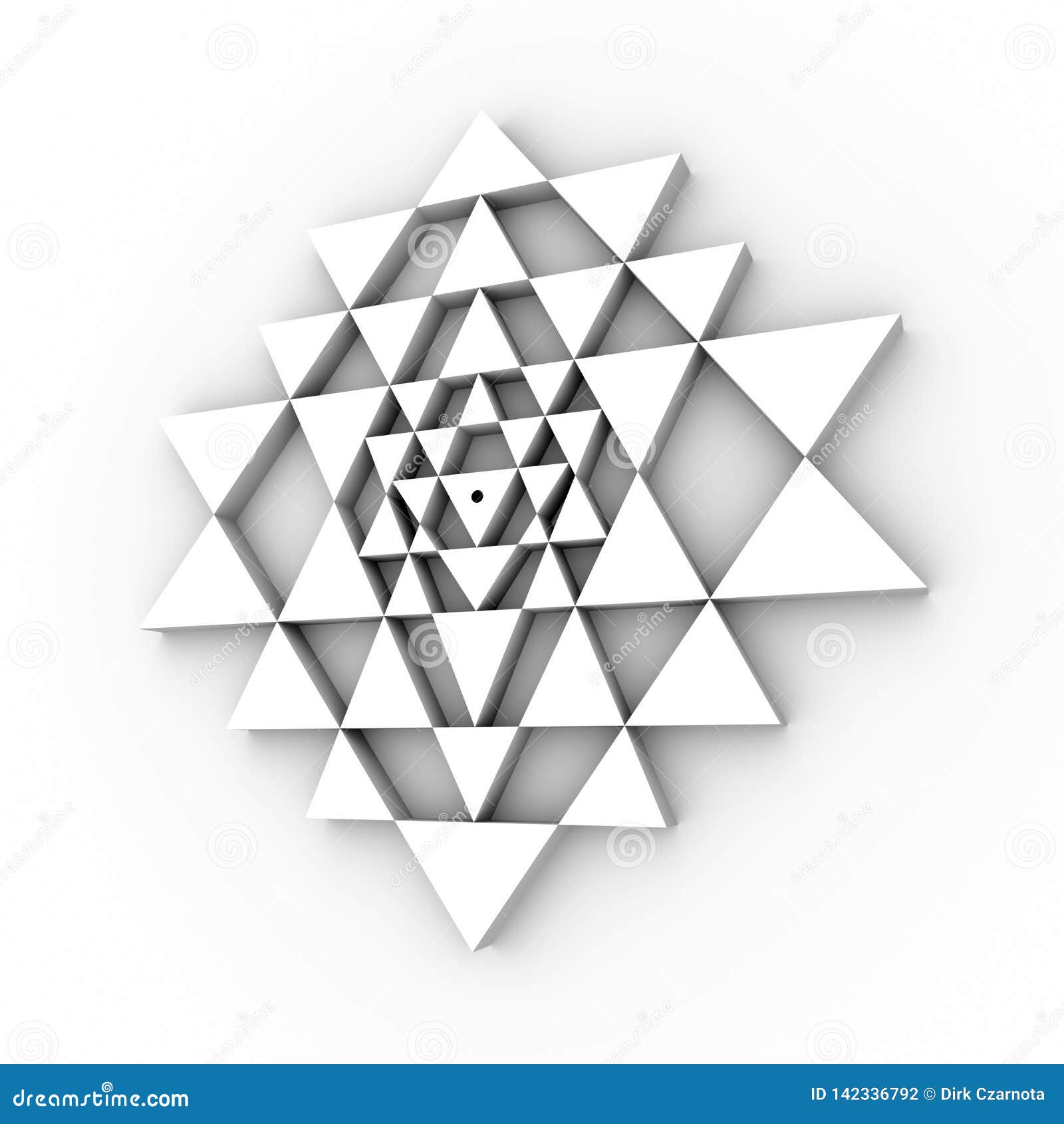 Sri Yantra Perfect Geometry Stock Illustration - Illustration of ...