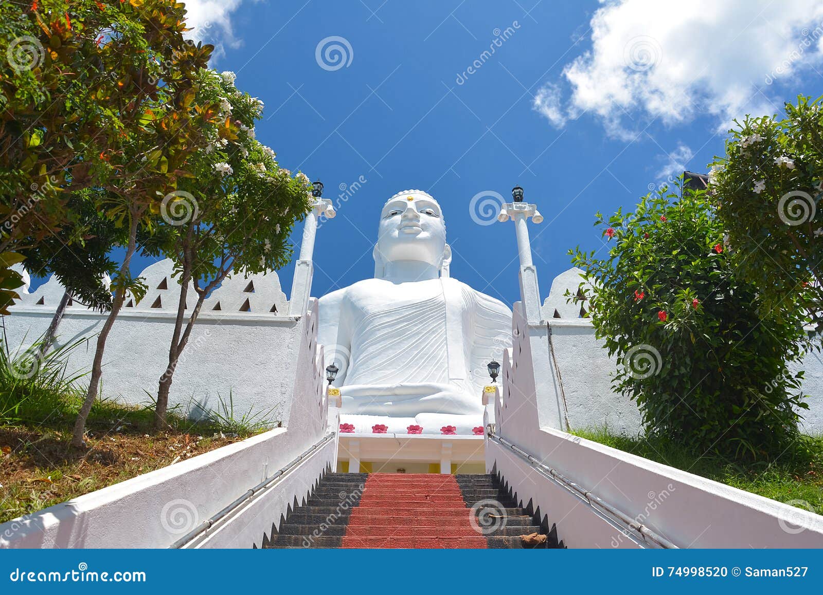 Srien Maha Bodhi Temple at Bahirawakanda, Kandy Arkivfoto - Bild av ...