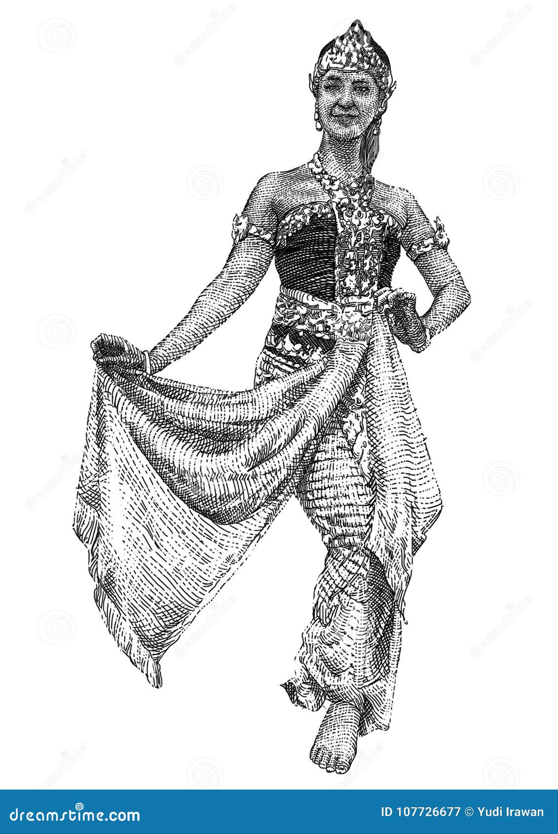 Srikandi Java Indonesia stock illustration. Illustration of preacher ...