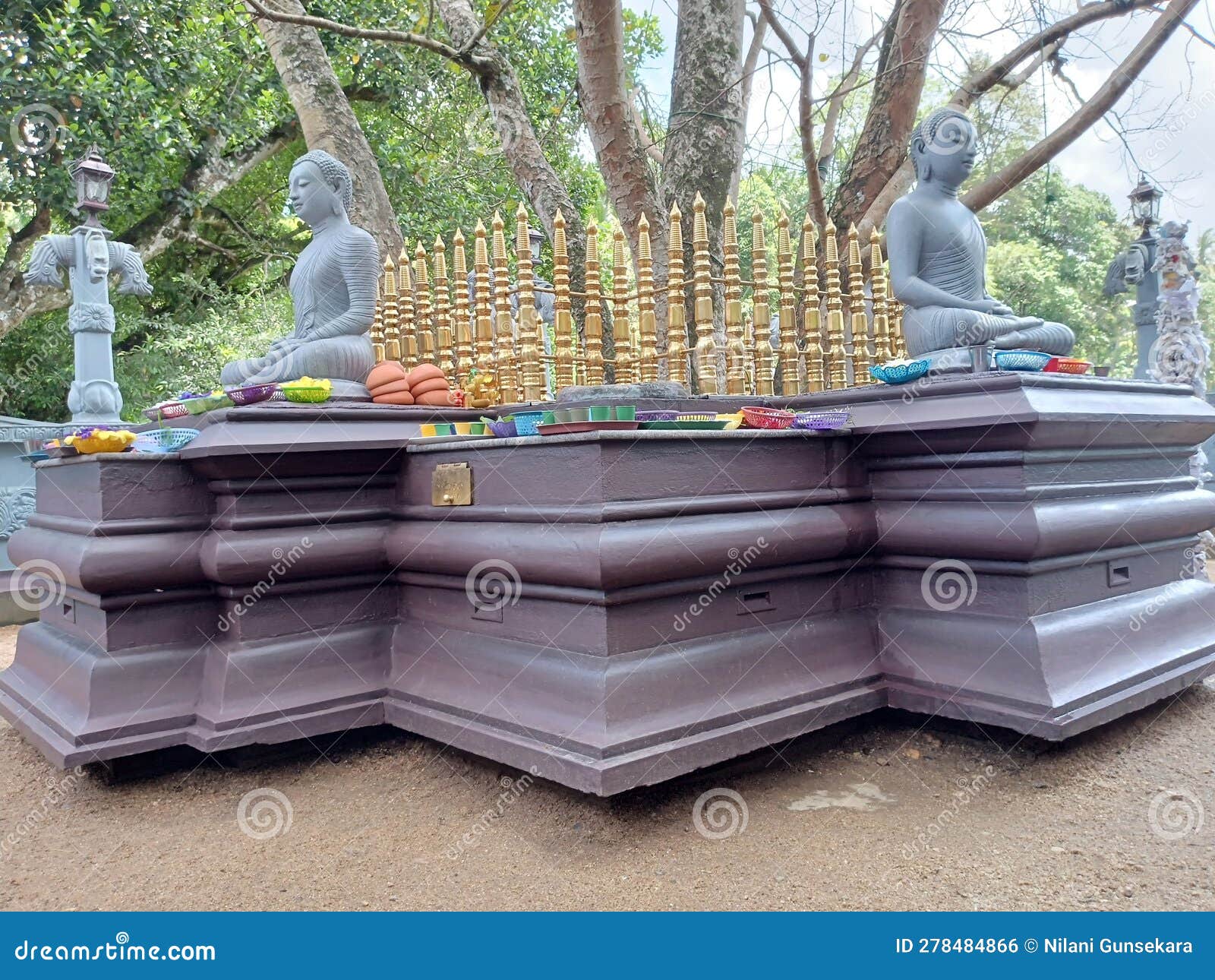 Srilanka budhist temple stock photo. Image of temple - 278484866