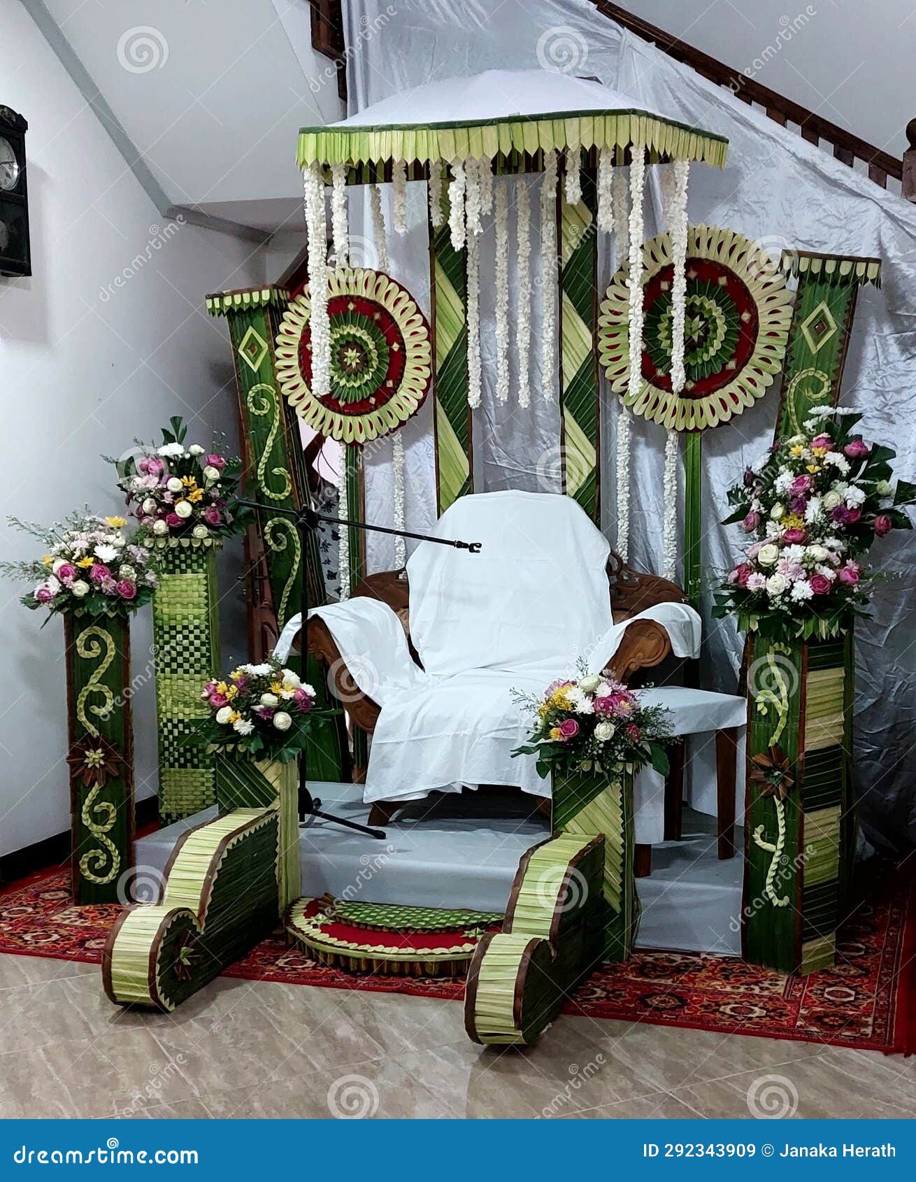 Srilankan Buddhist Dharma Preaching Seat Stock Image - Image of ...